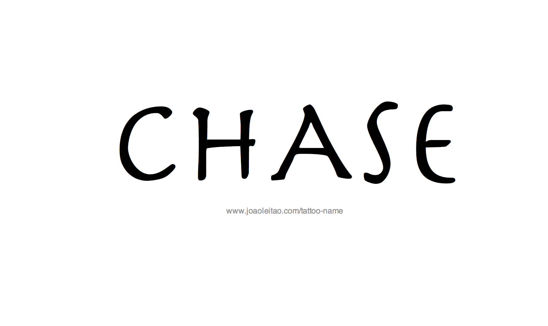 Chase Name Tattoo Designs