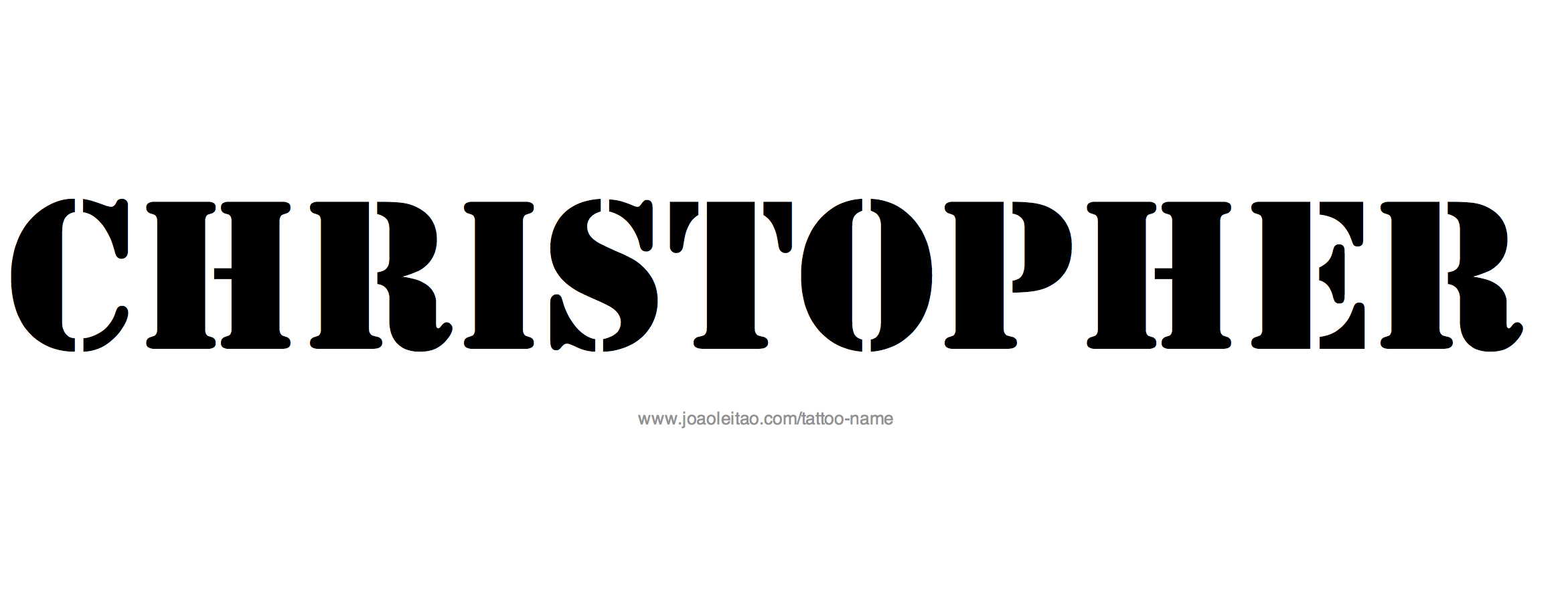 Christopher Name Tattoo Designs