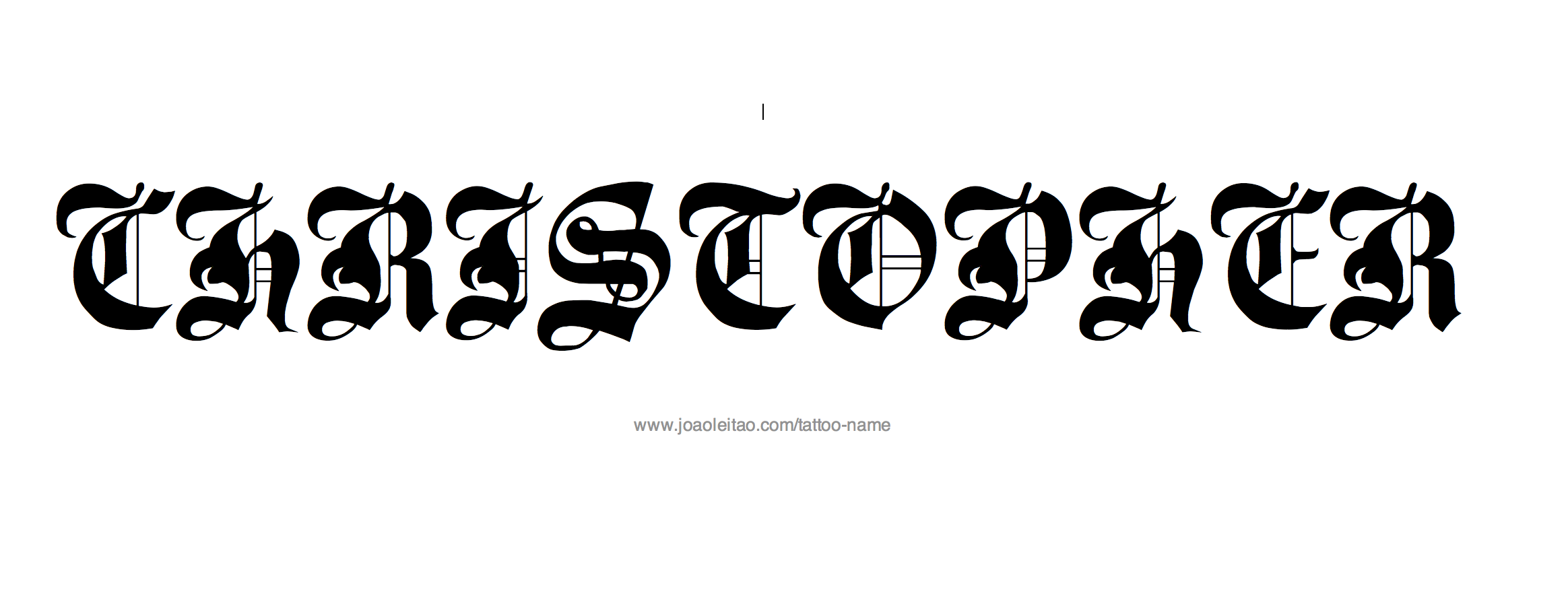Christopher Name Tattoo Designs