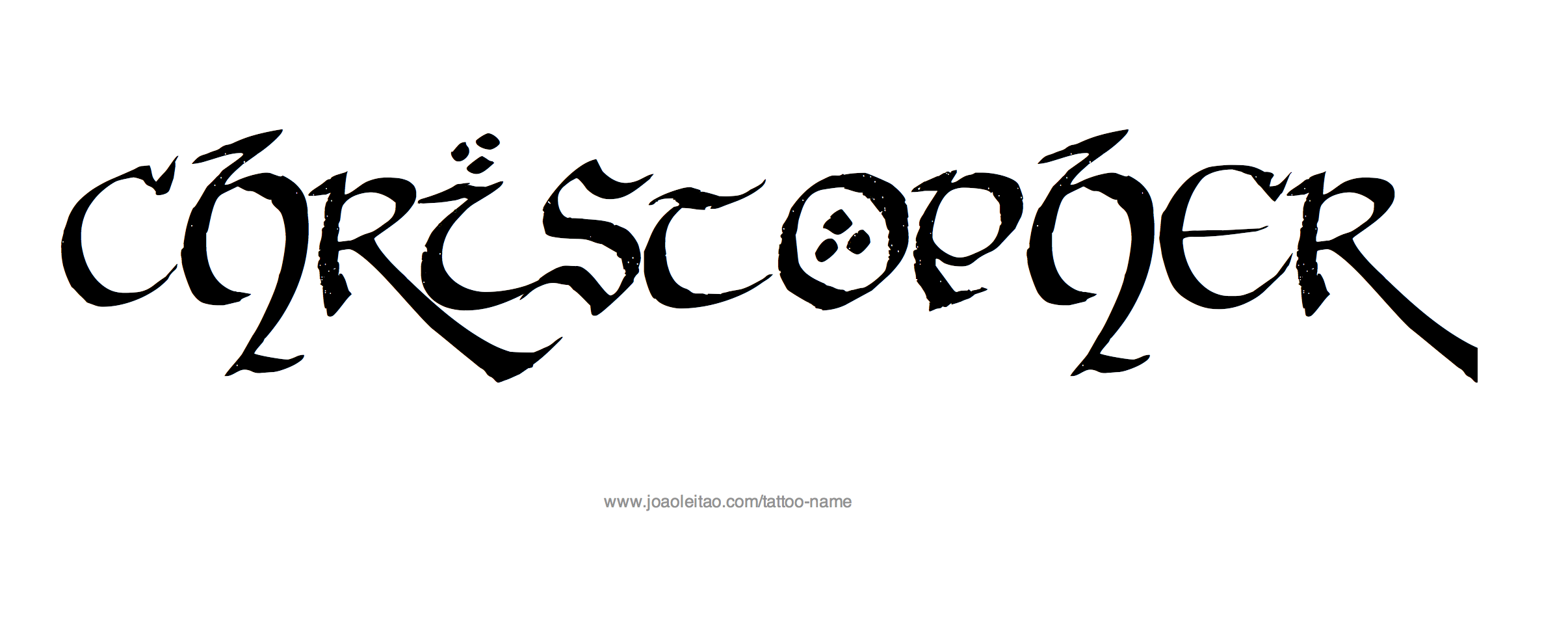 Christopher Name Tattoo Designs