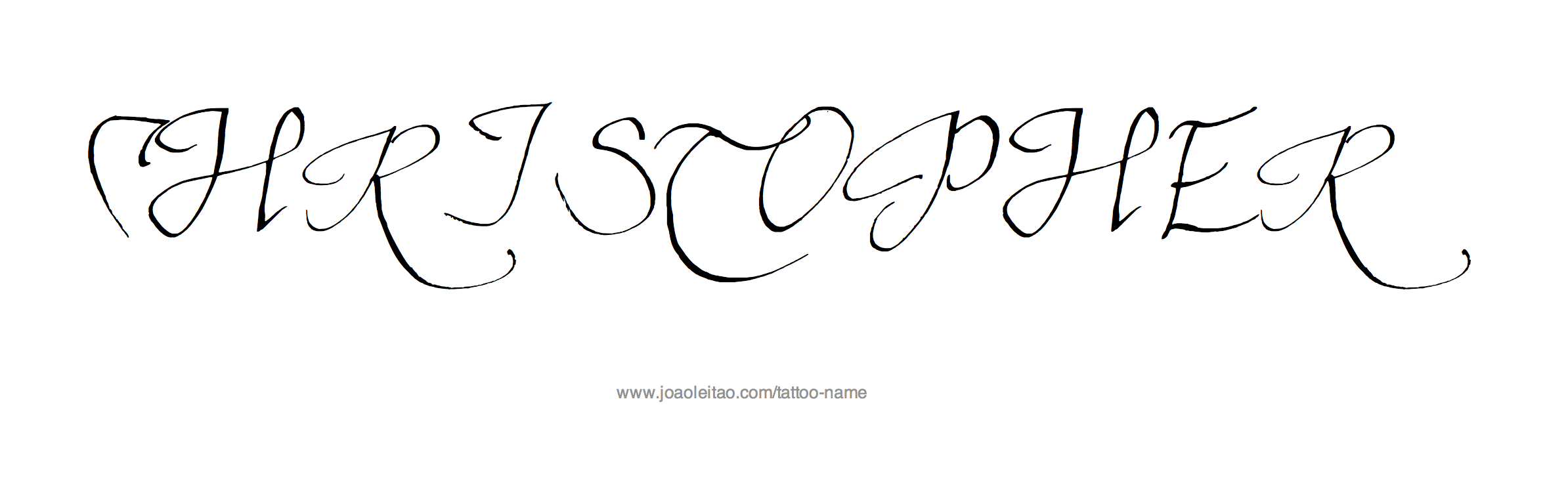 Christopher Name Tattoo Designs