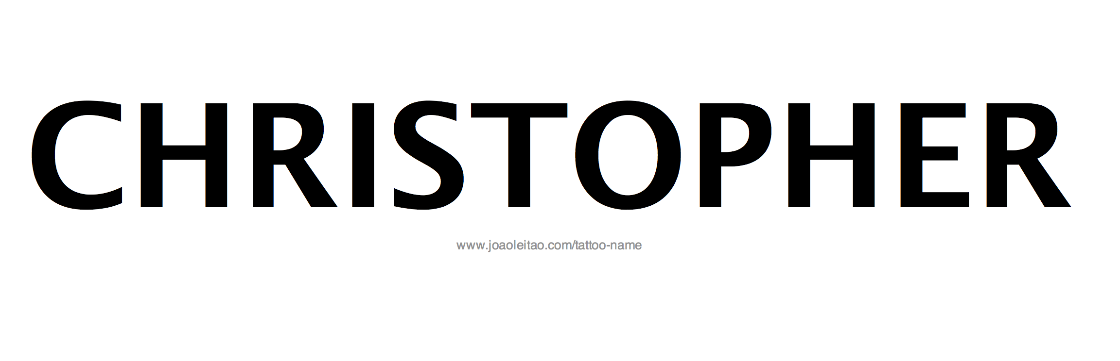 Christopher Name Tattoo Designs