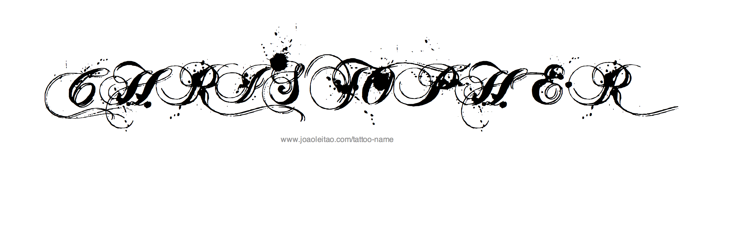 Christopher Name Tattoo Designs