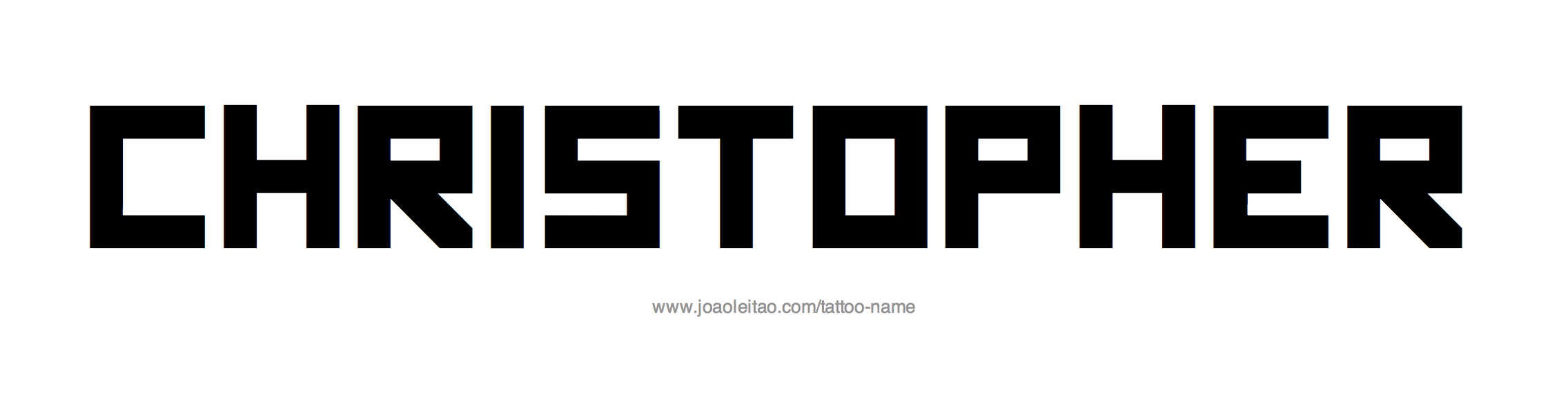 Christopher Name Tattoo Designs