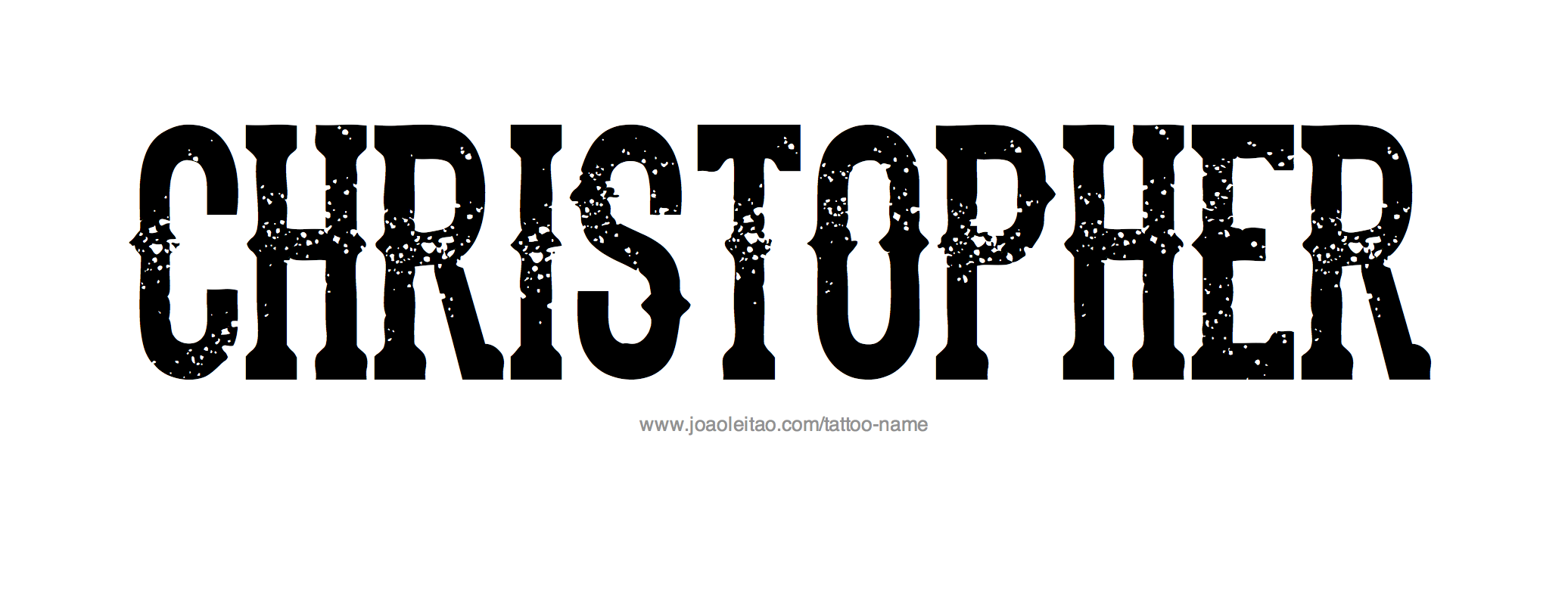 Christopher Name Tattoo Designs