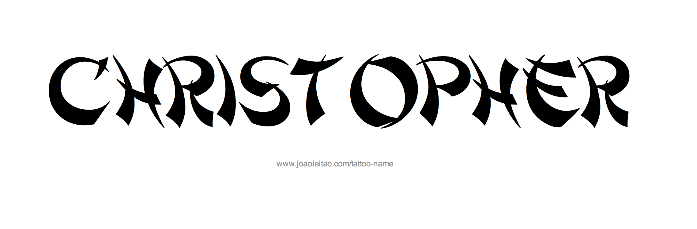 Christopher Name Tattoo Designs