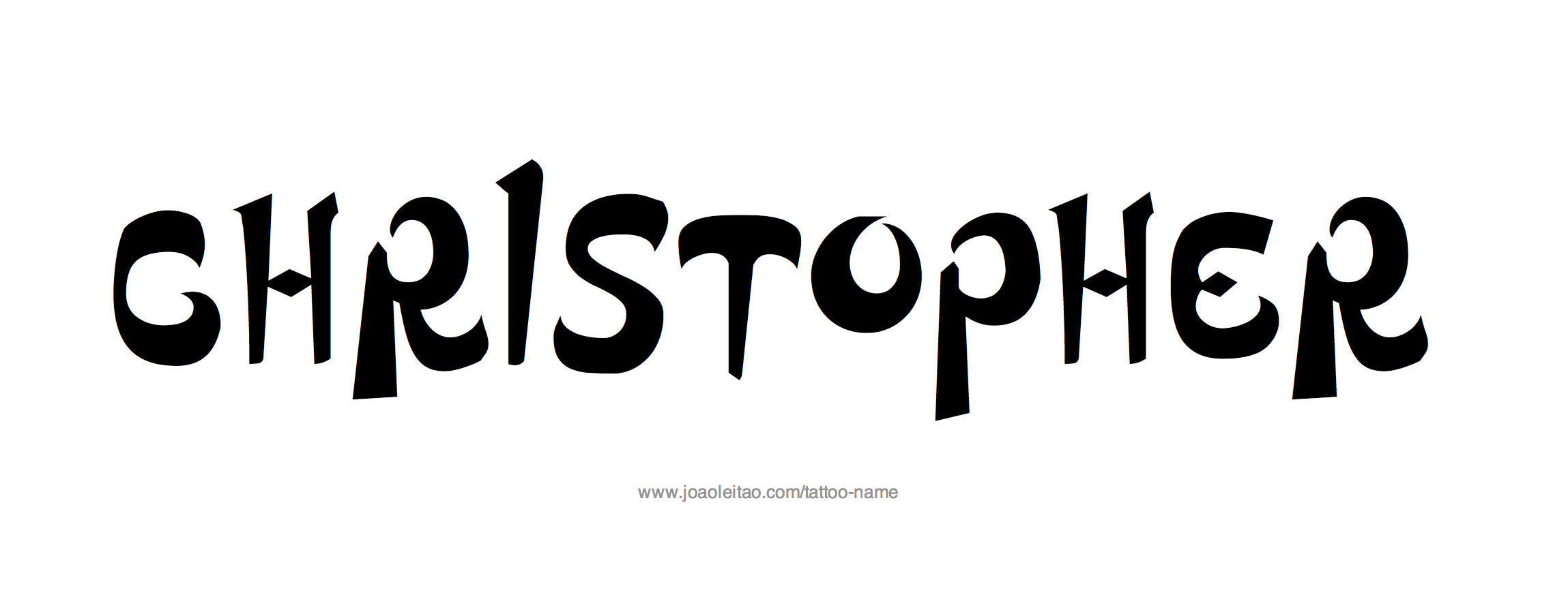 Christopher Name Tattoo Designs