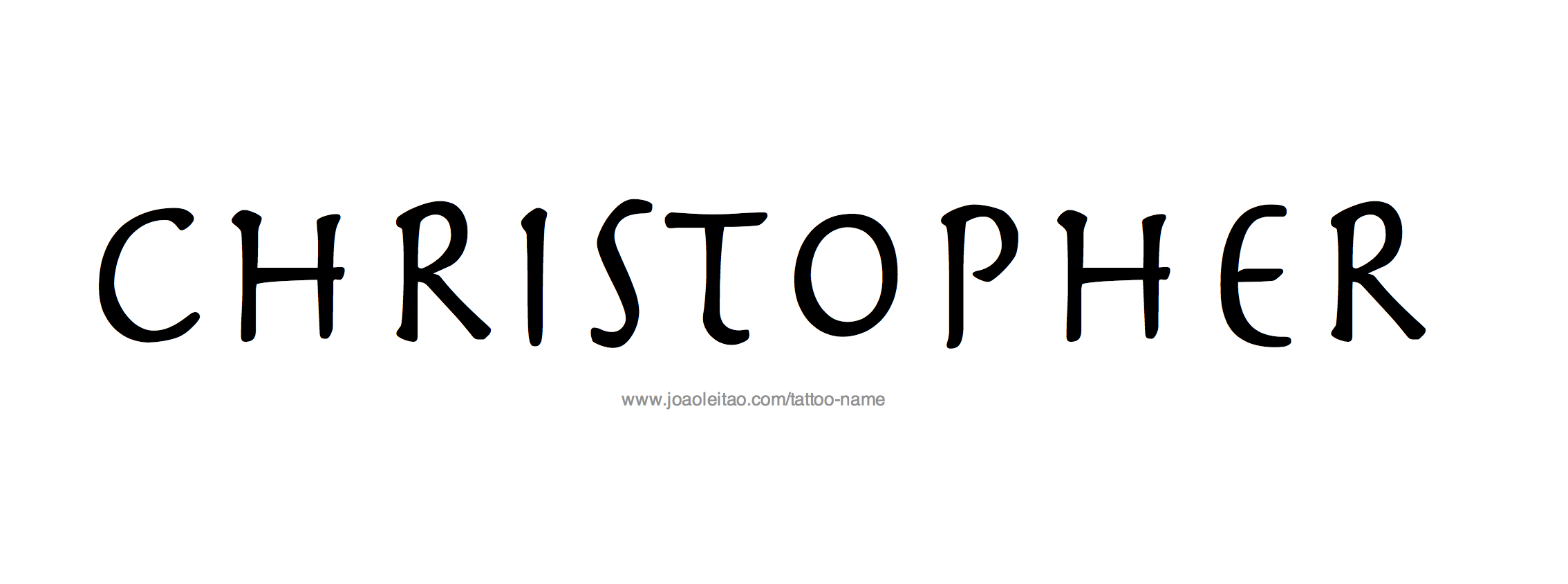 Christopher Name Tattoo Designs