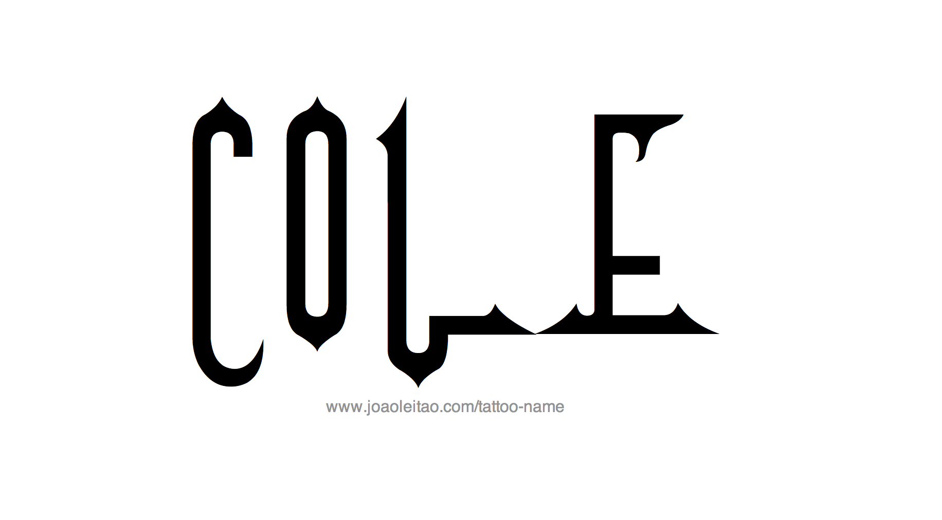 Cole Name Tattoo Designs