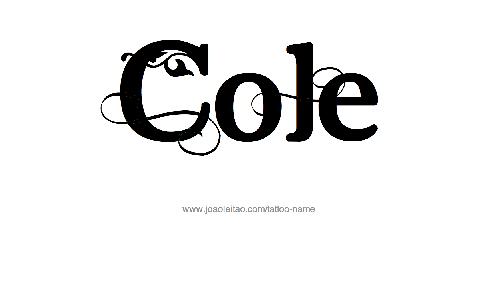 Cole Name Tattoo Designs