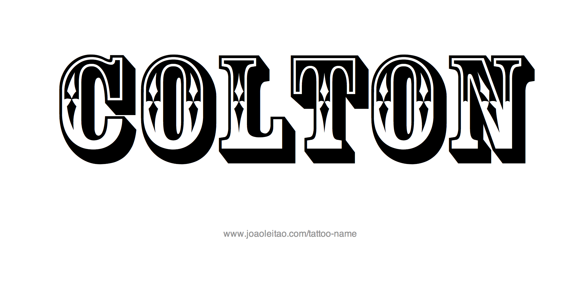 Colton Name Tattoo Designs