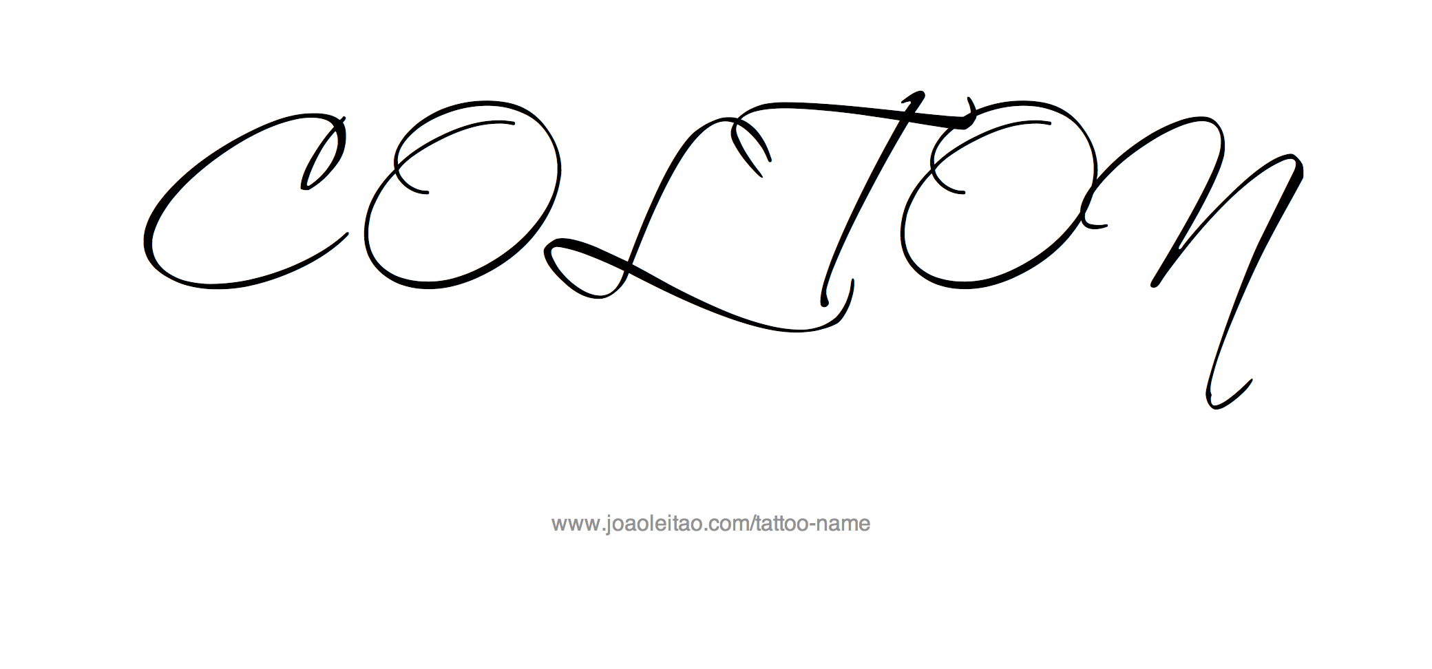 Colton Name Tattoo Designs