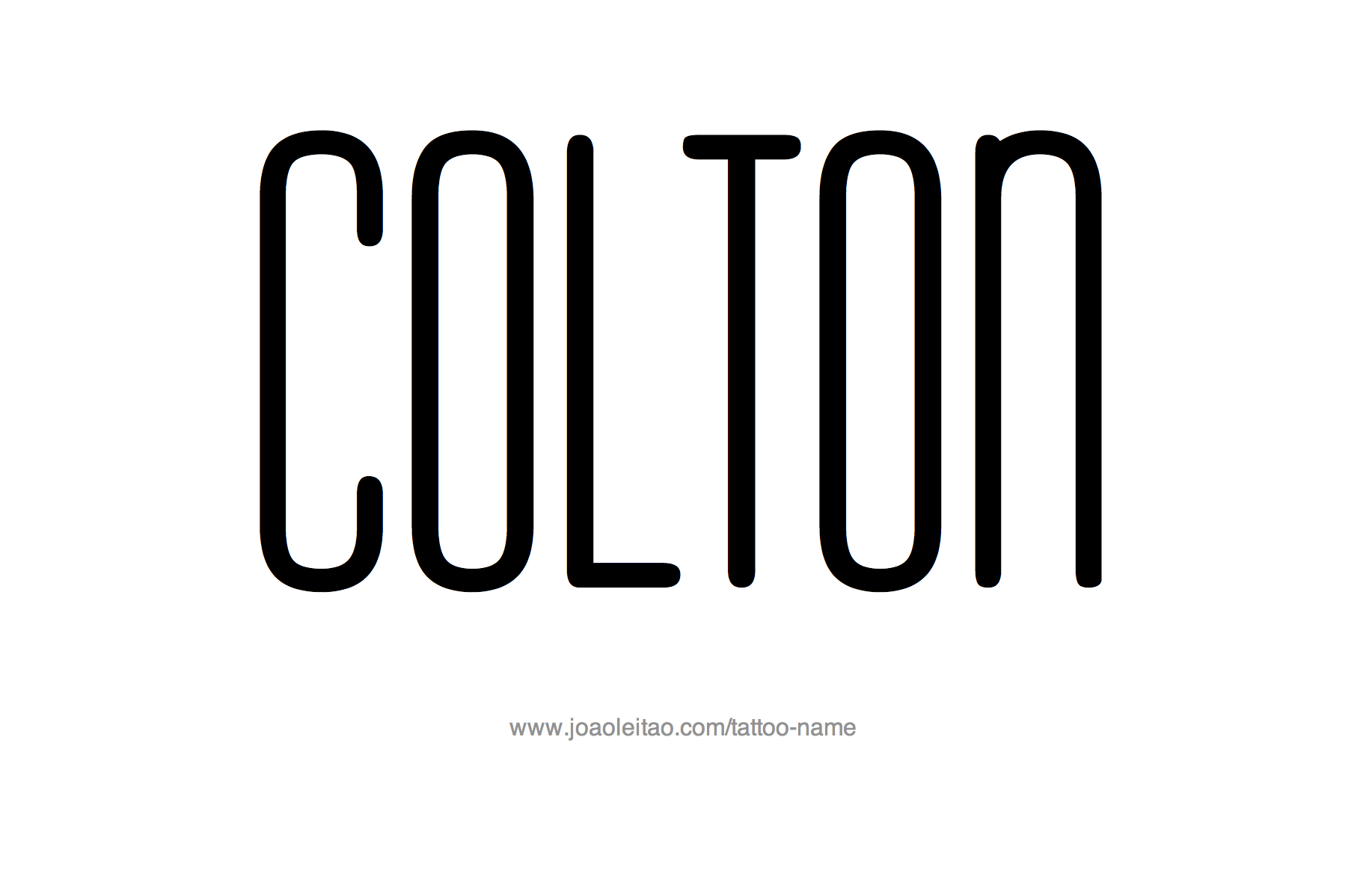 Colton Name Tattoo Designs