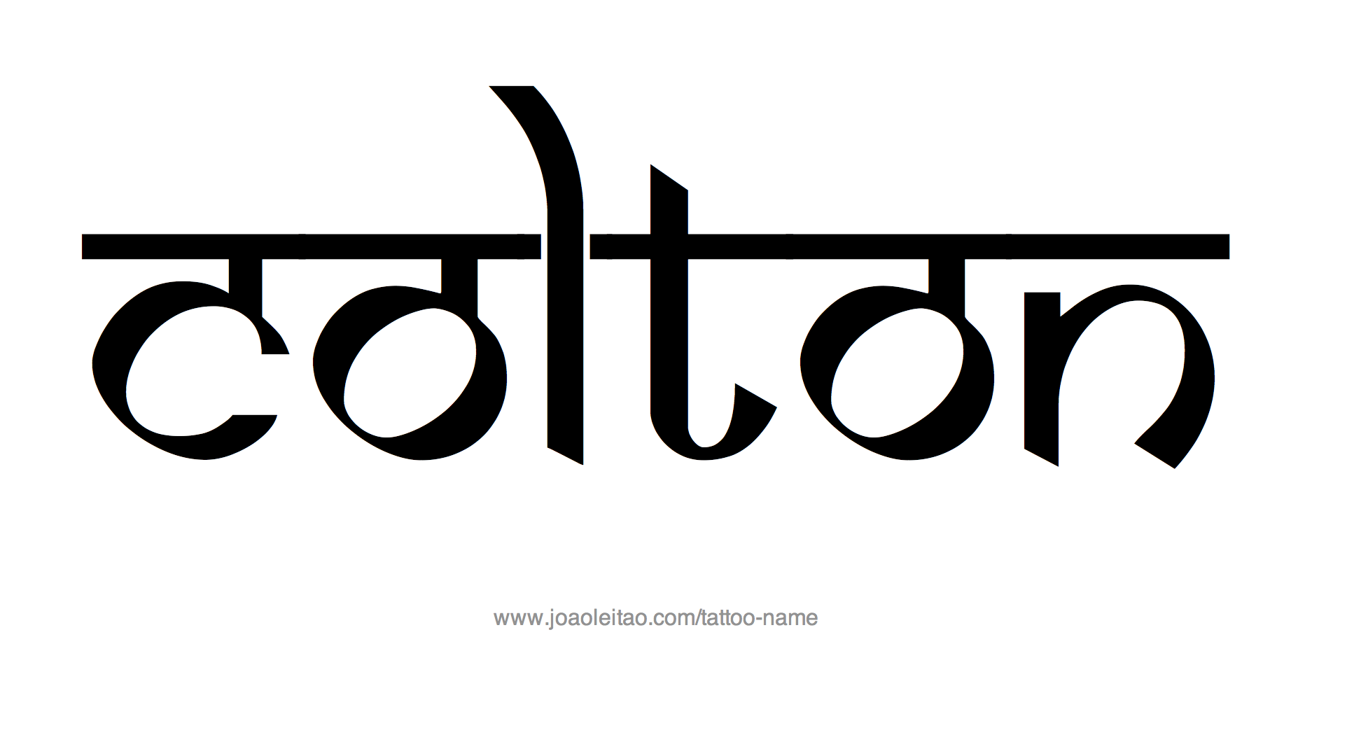 Colton Name Tattoo Designs