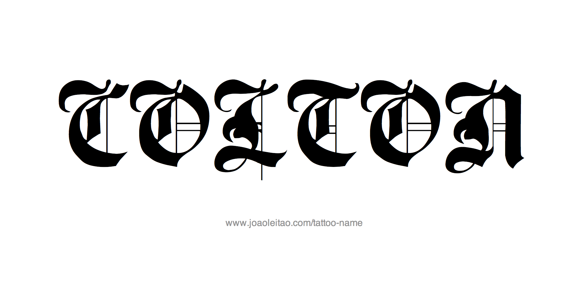 Colton Name Tattoo Designs