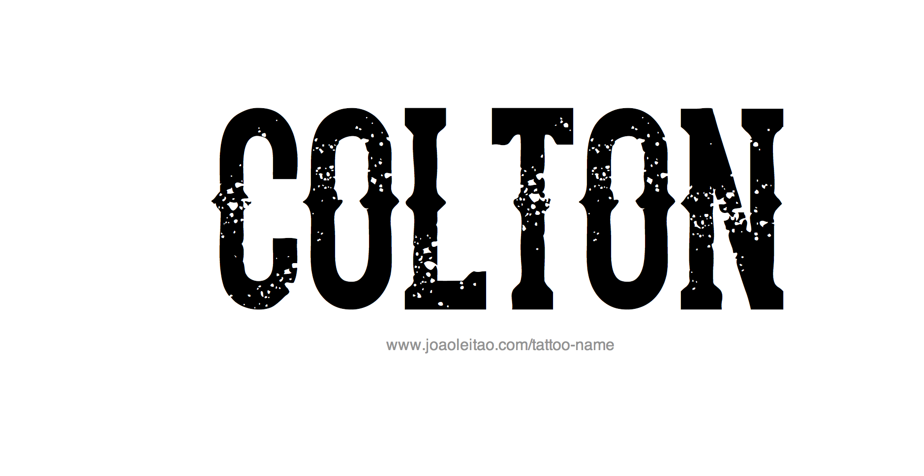 Colton Name Tattoo Designs