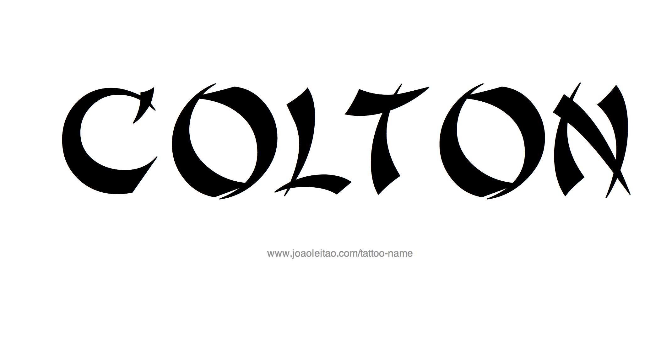 Colton Name Tattoo Designs