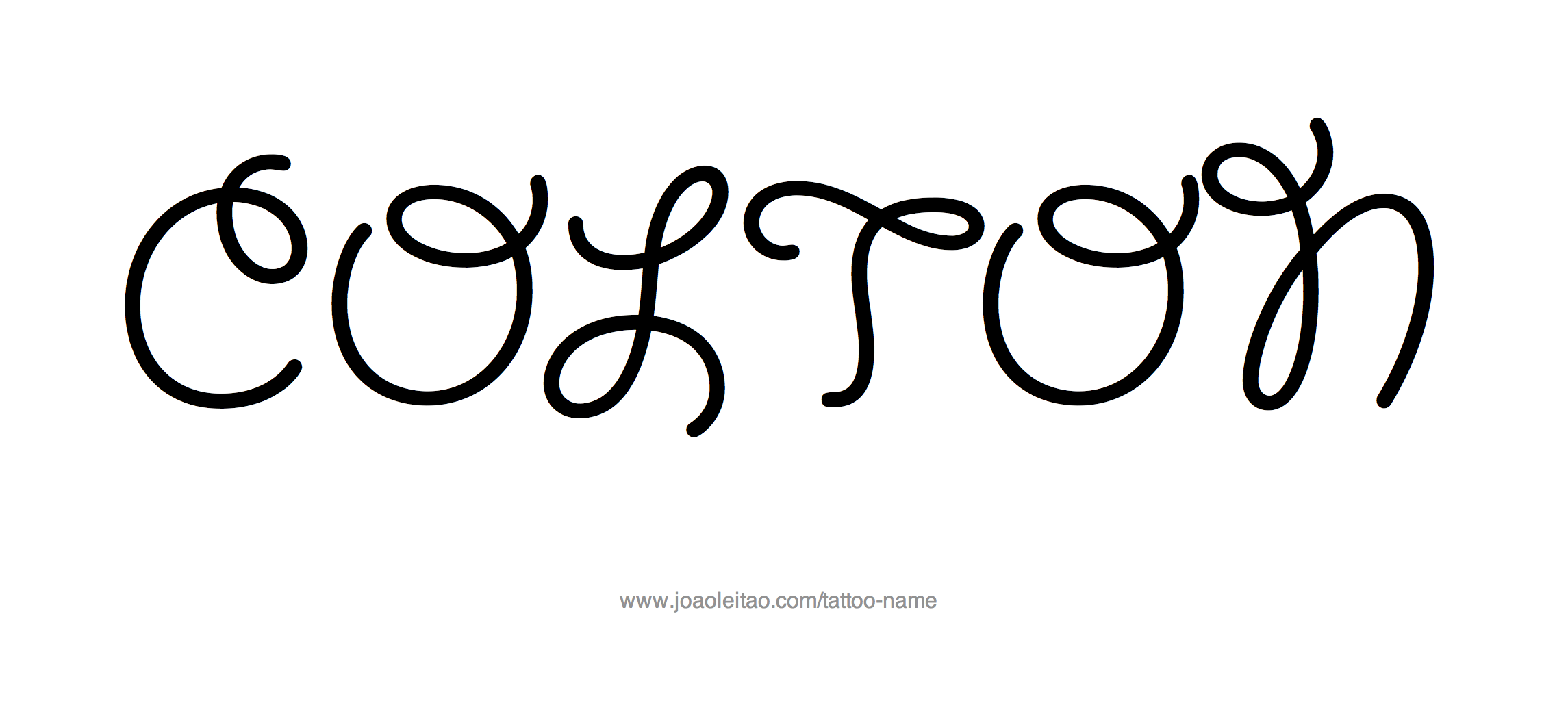 Colton Name Tattoo Designs