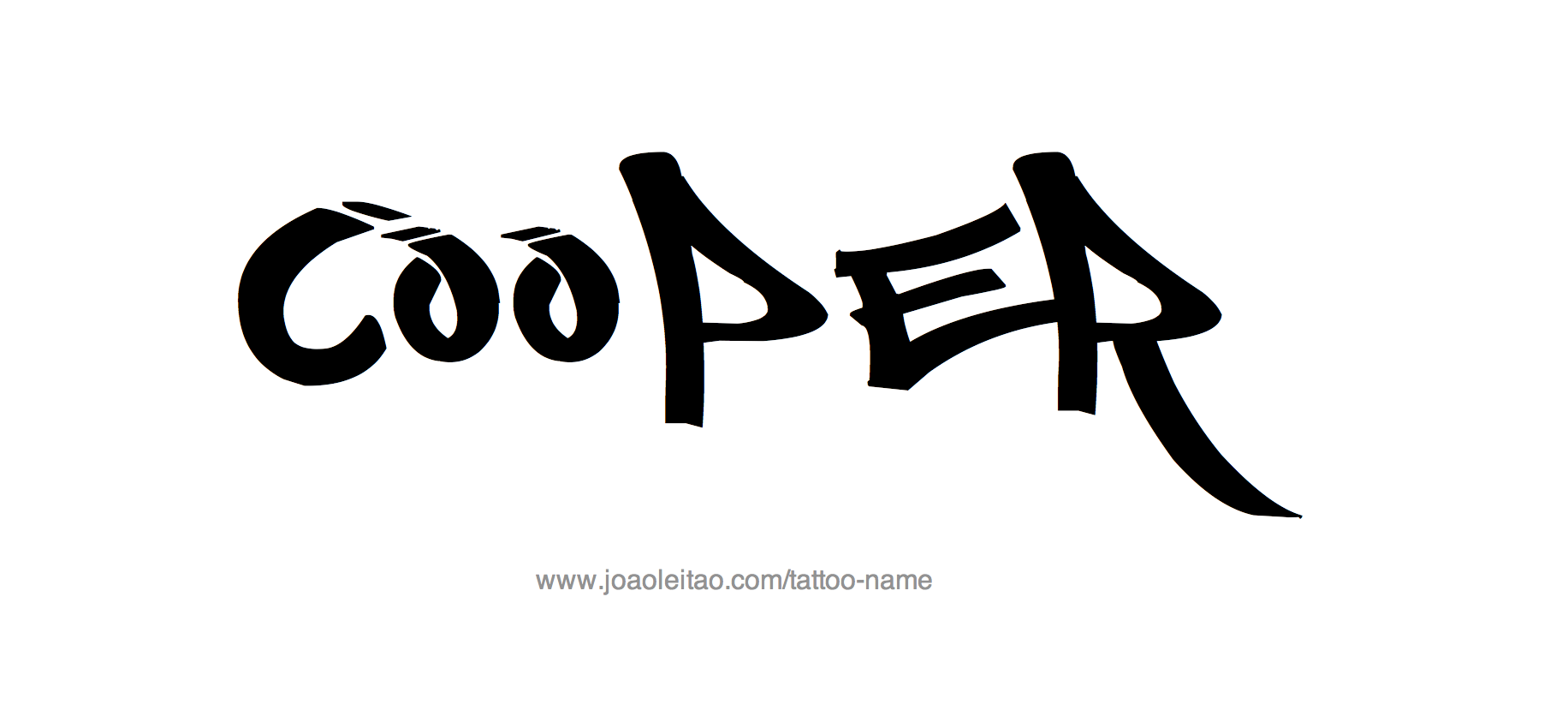 Cooper Name Tattoo Designs
