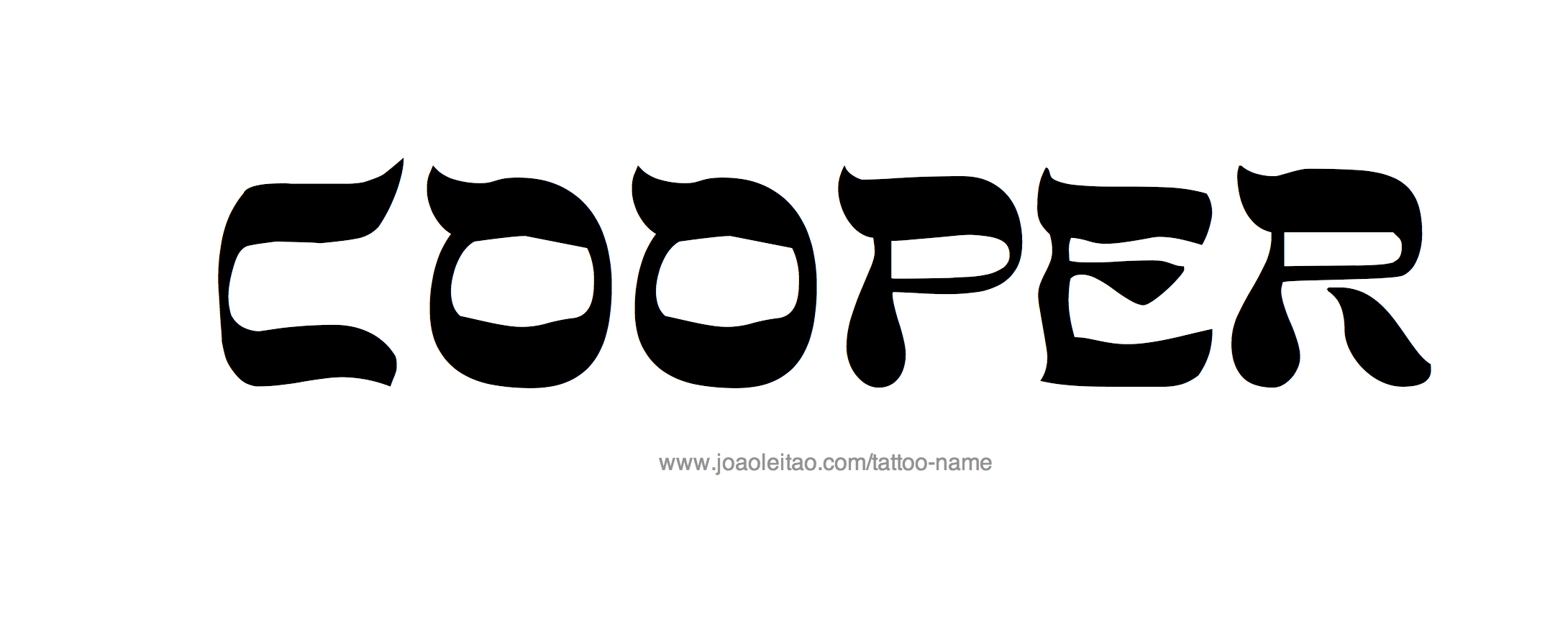 Cooper Name Tattoo Designs