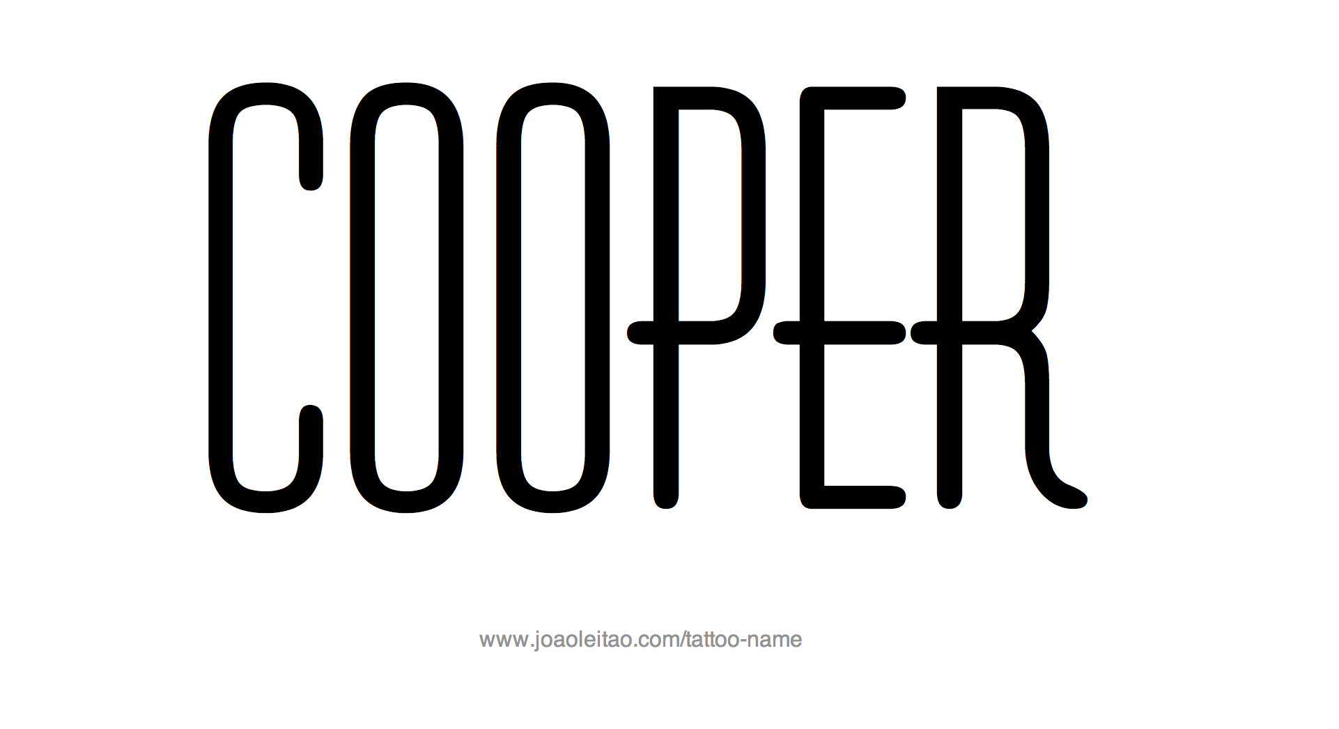 Cooper Name Tattoos