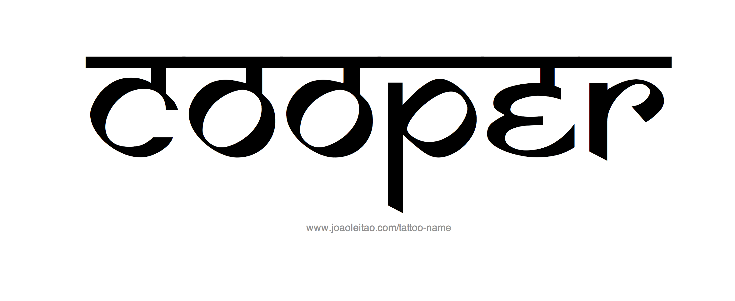 Cooper Name Tattoo Designs