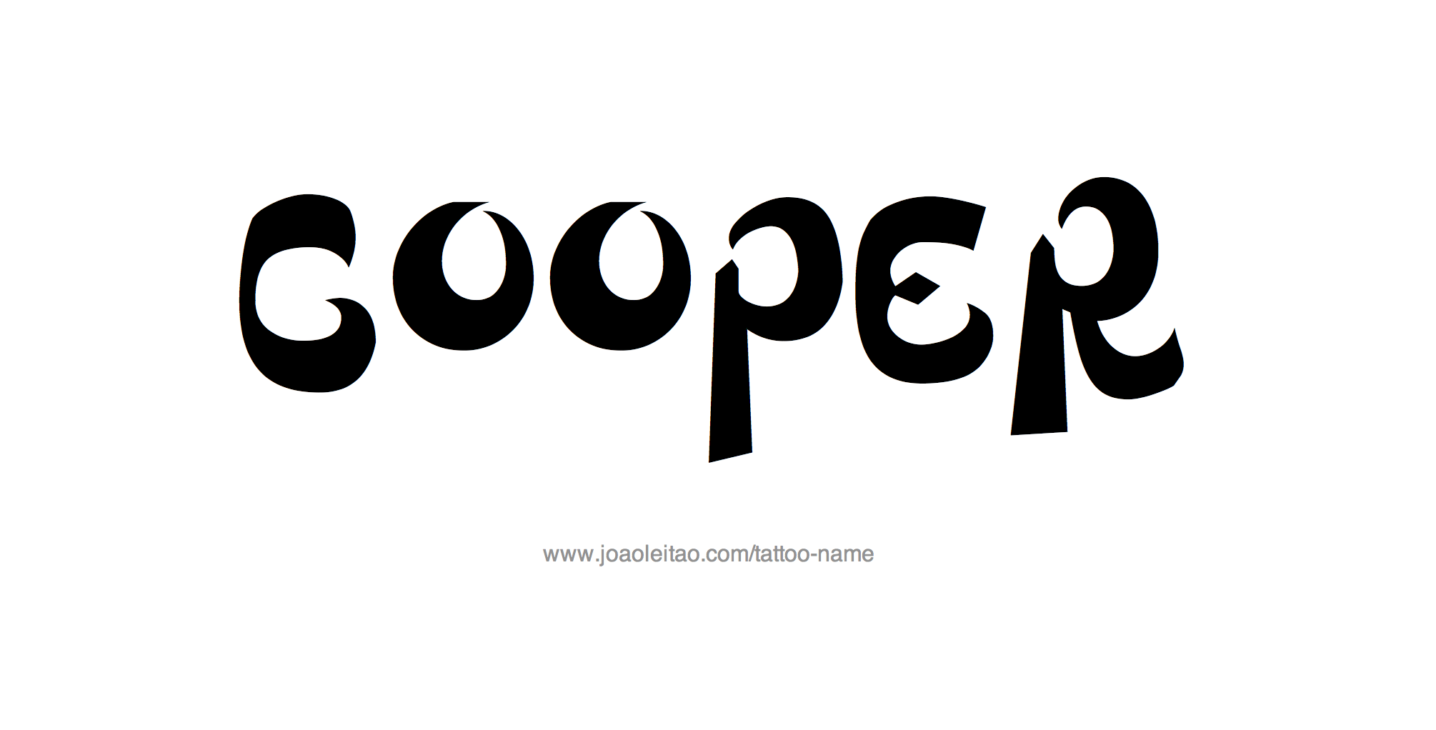 Cooper Name Tattoo Designs