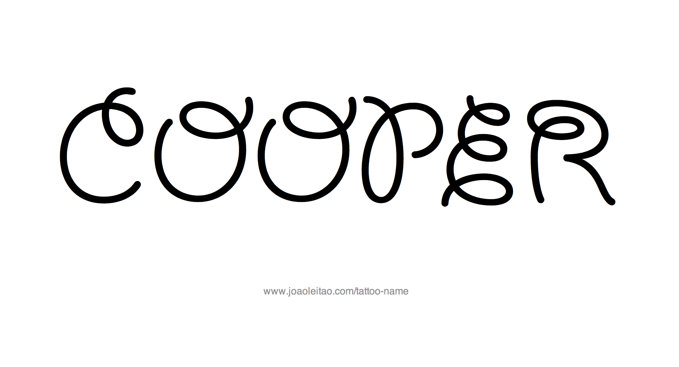Cooper Name Tattoo Designs