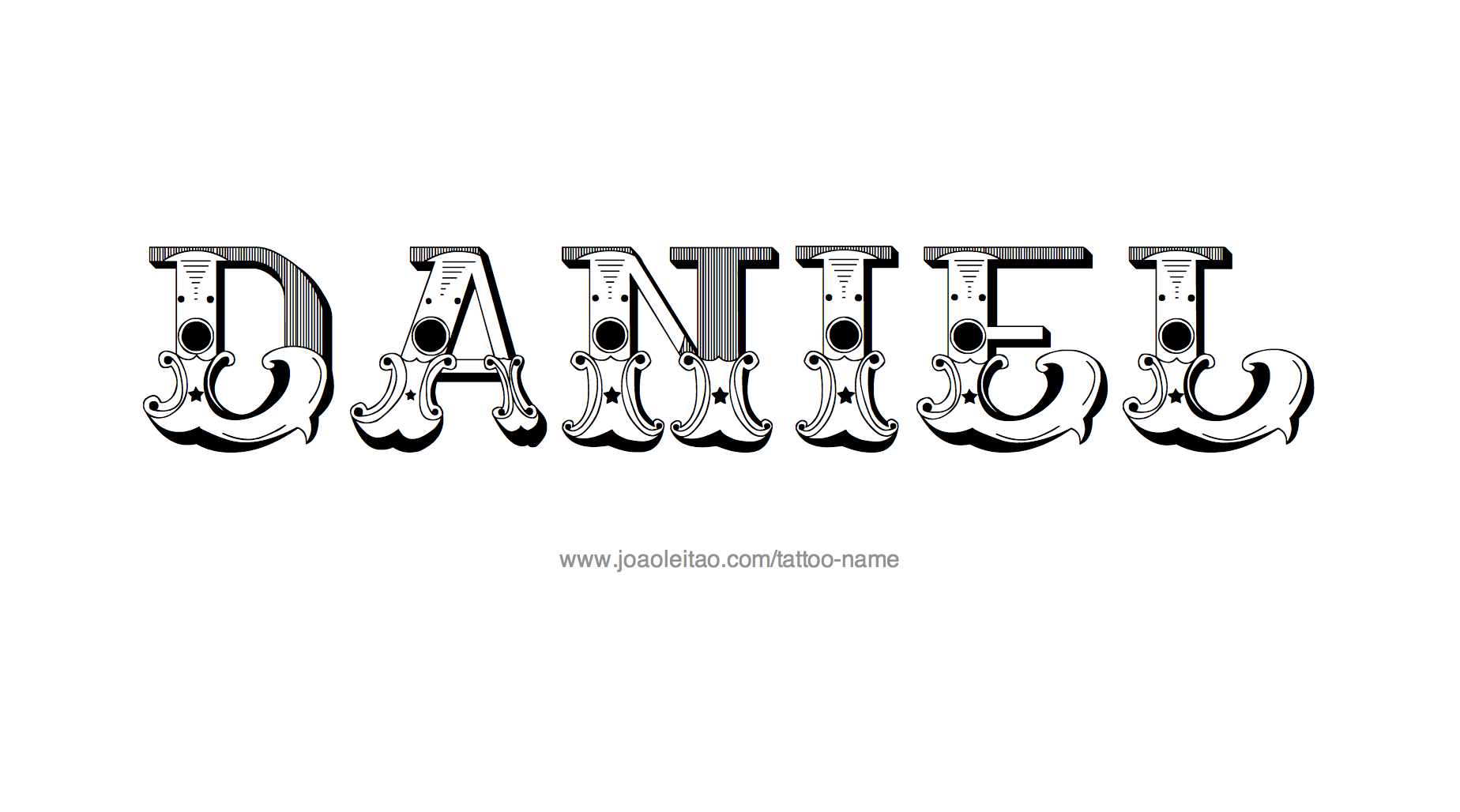 Daniel Name Tattoo Designs