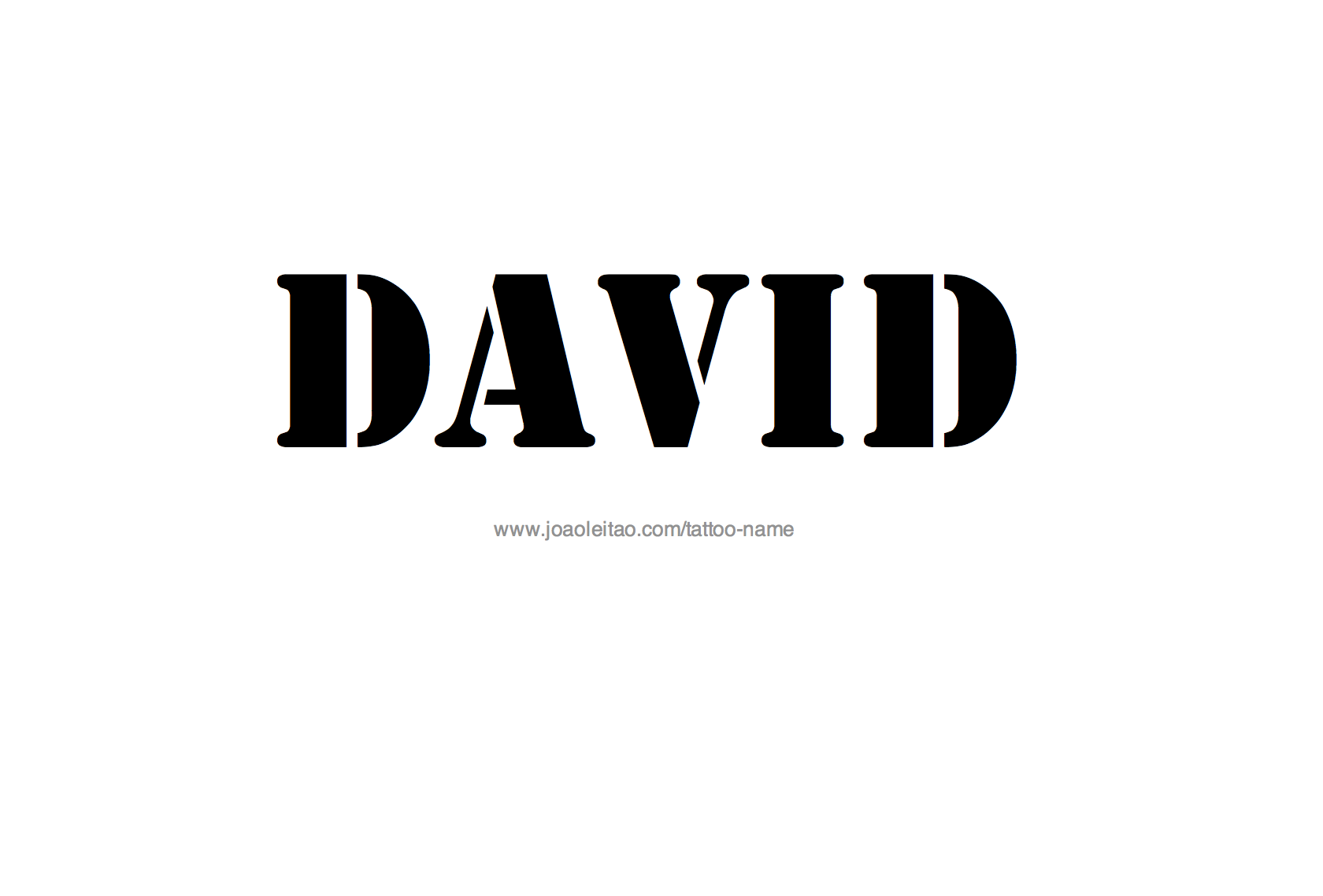 David Name Tattoo Designs