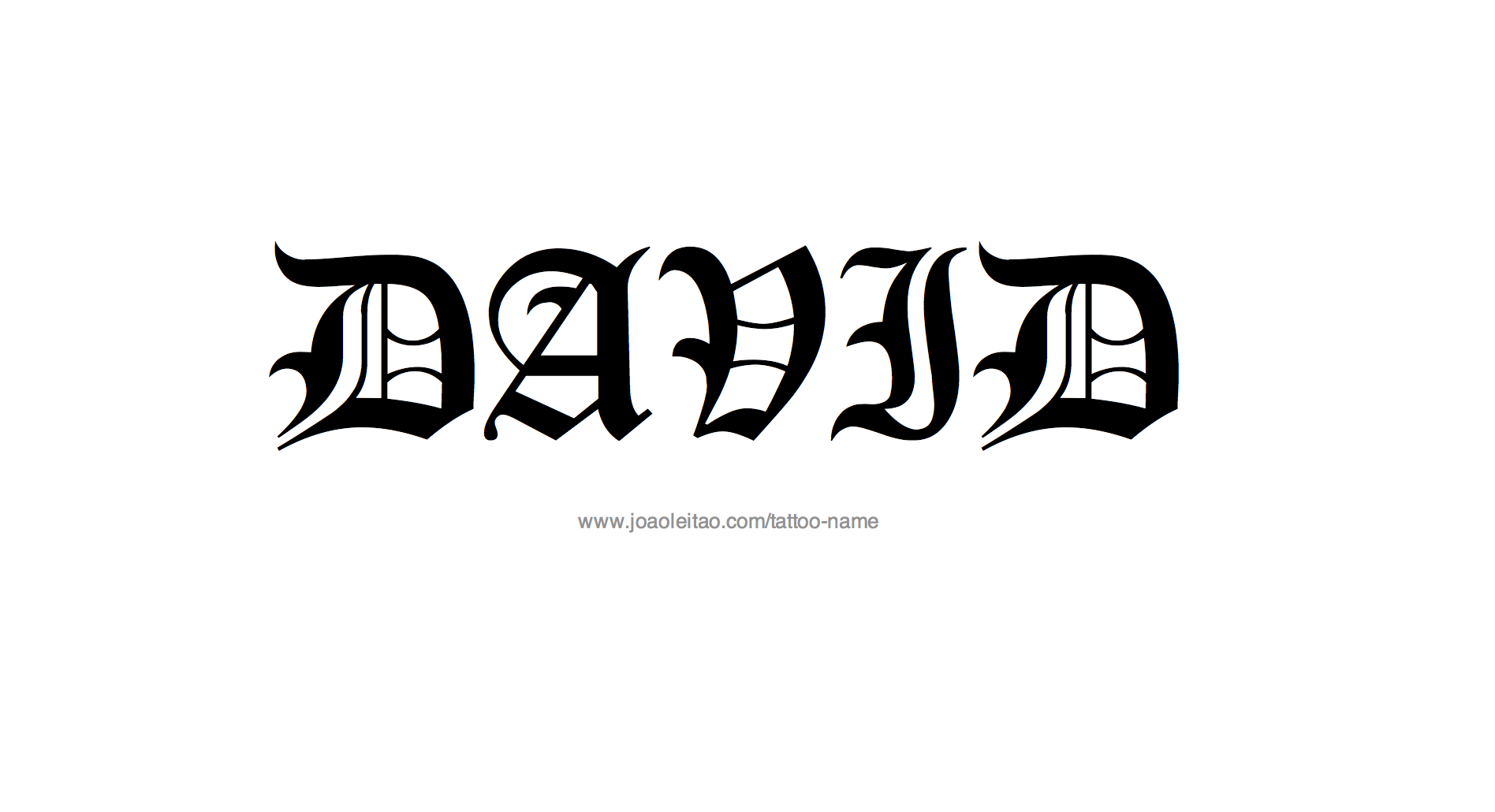 David Name Tattoo Designs