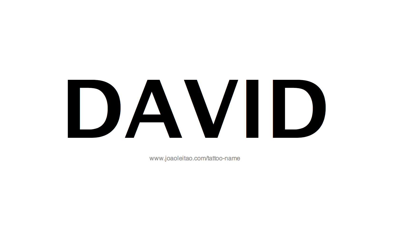 David Name Tattoo Designs