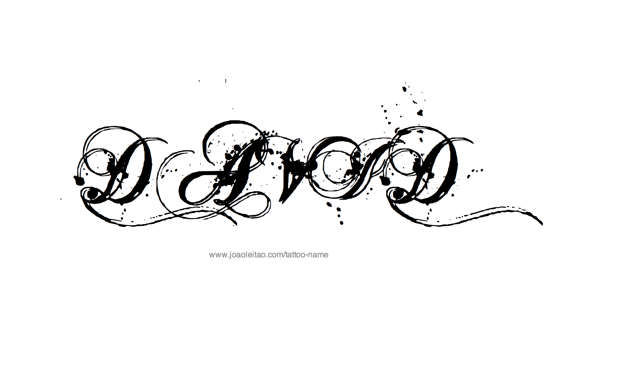 David Name Tattoo Designs