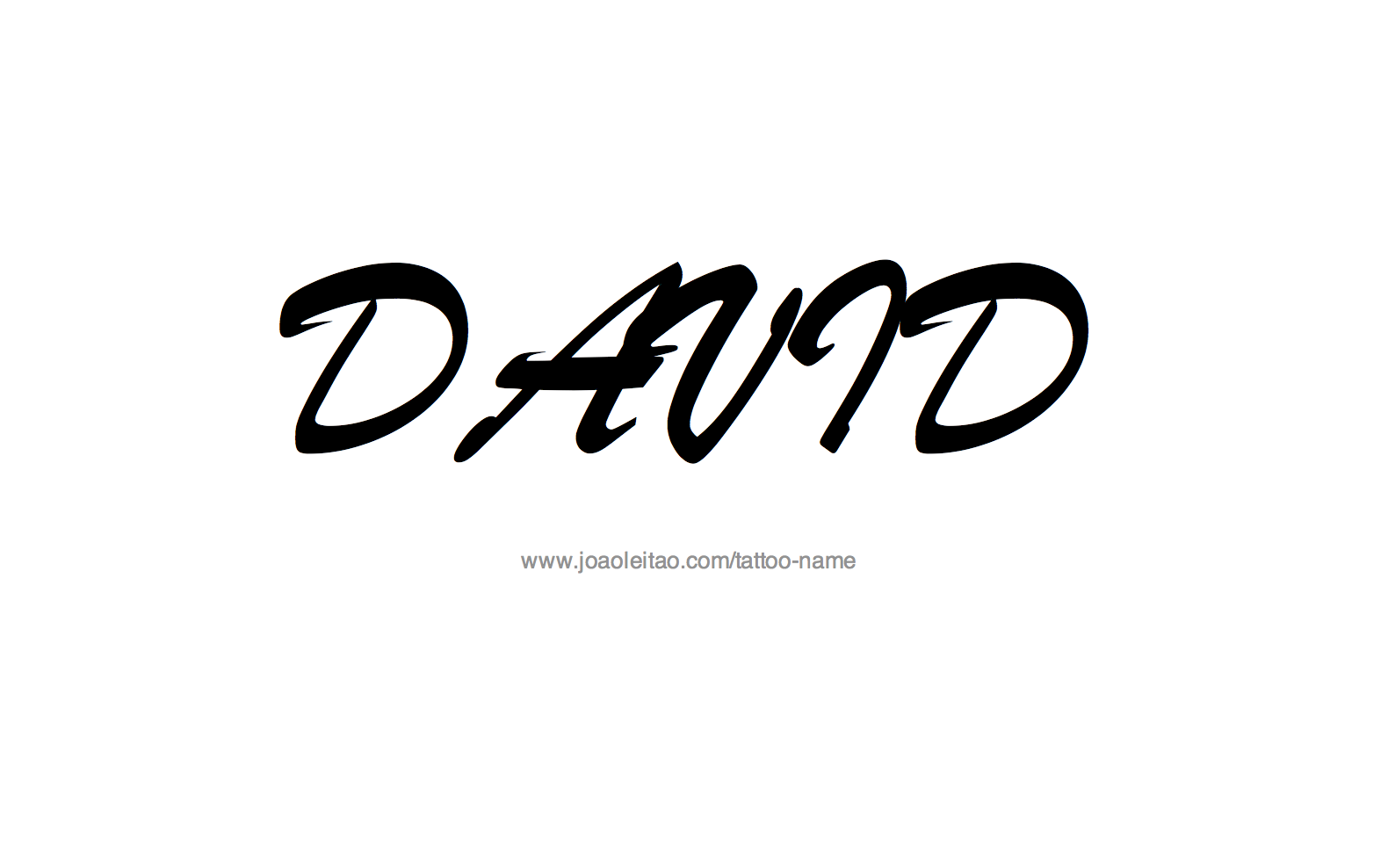 David Name Tattoo Designs
