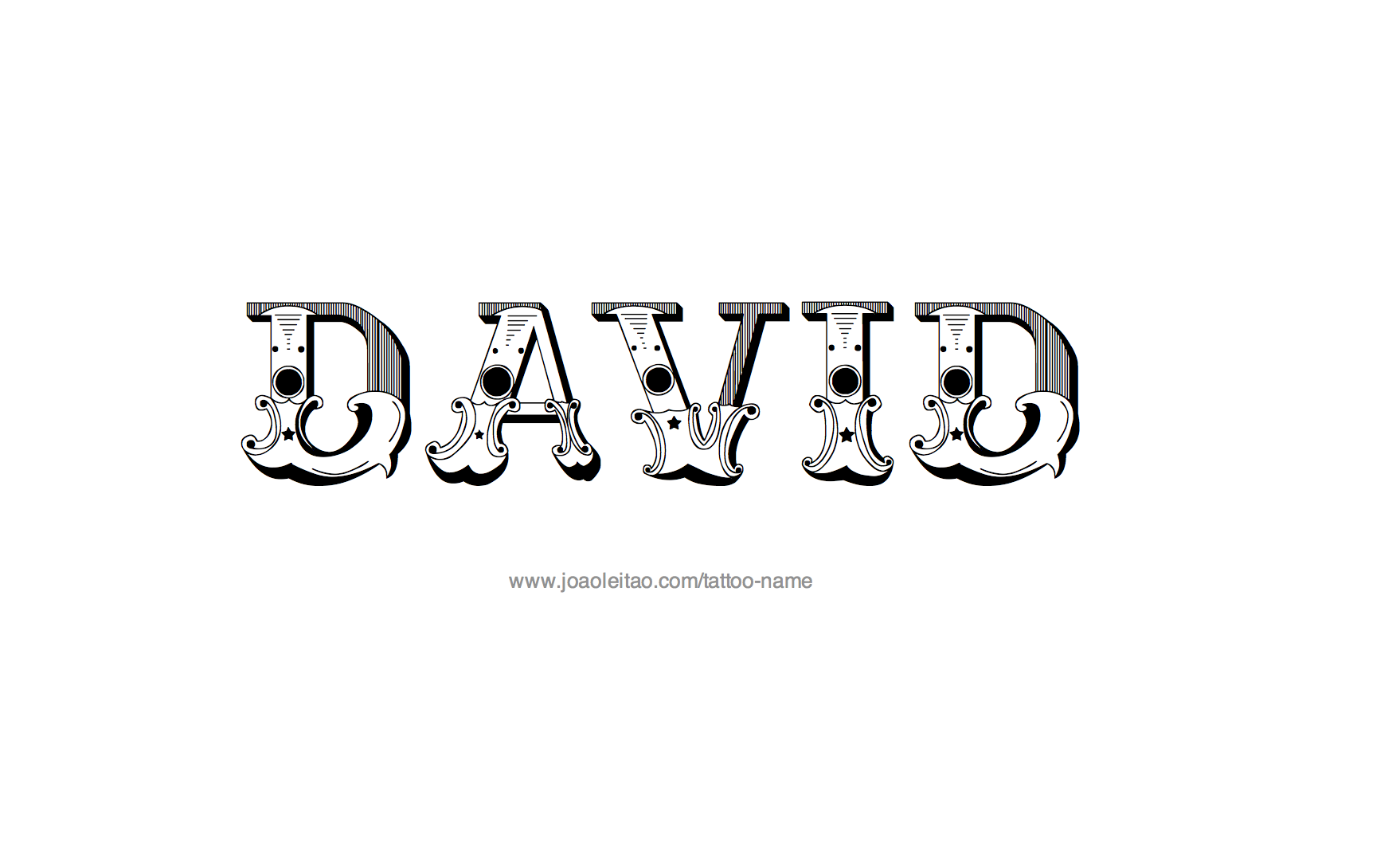 David Name Tattoo Designs