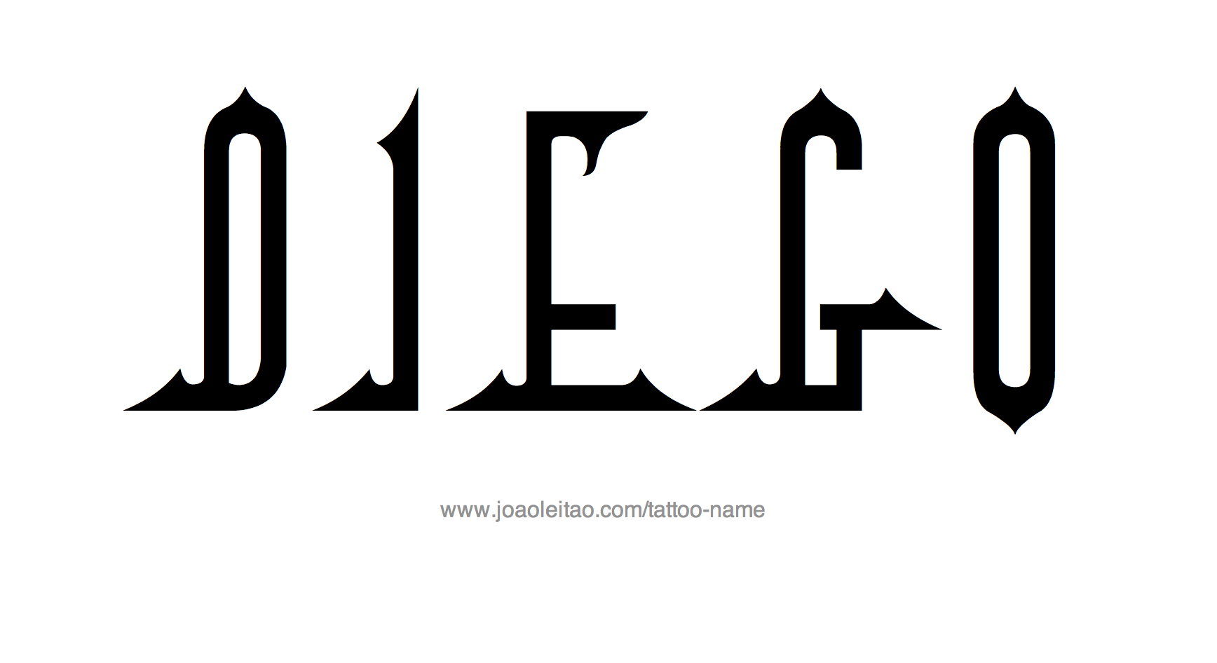 Diego Name Tattoo Designs