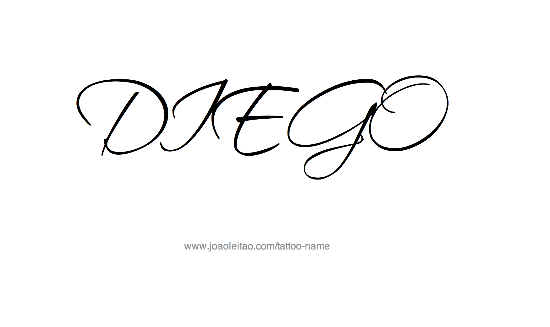 Diego Name Tattoo Designs