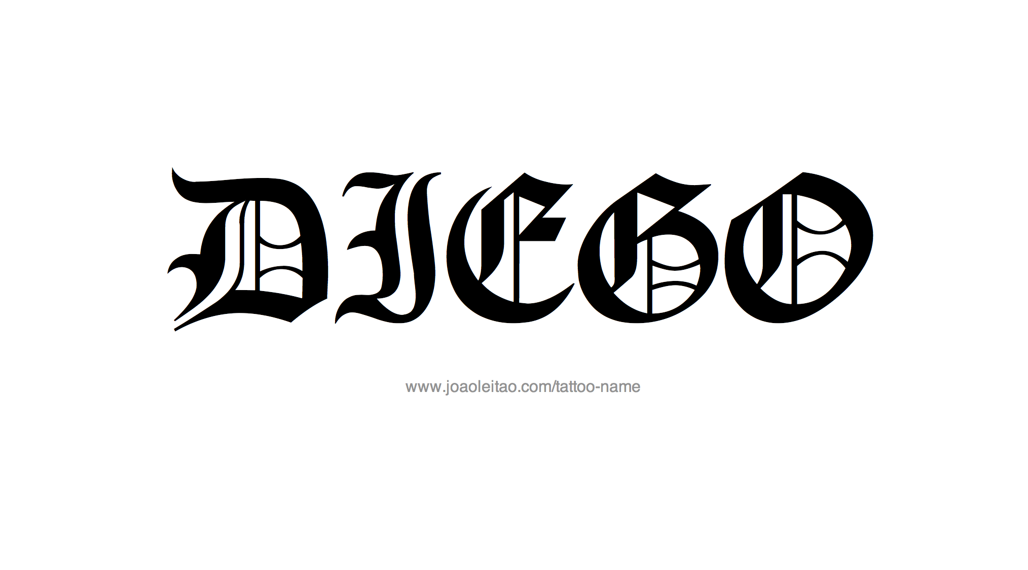 Diego Name Tattoo Designs