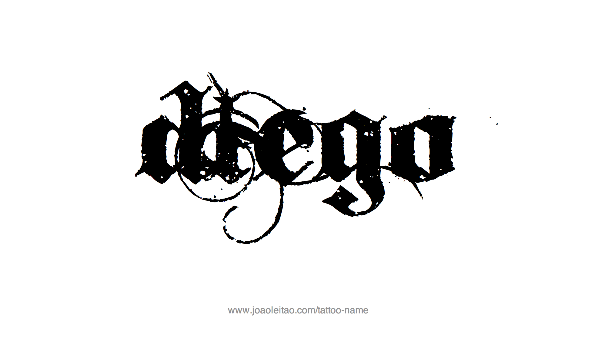 Diego Name Tattoo Designs