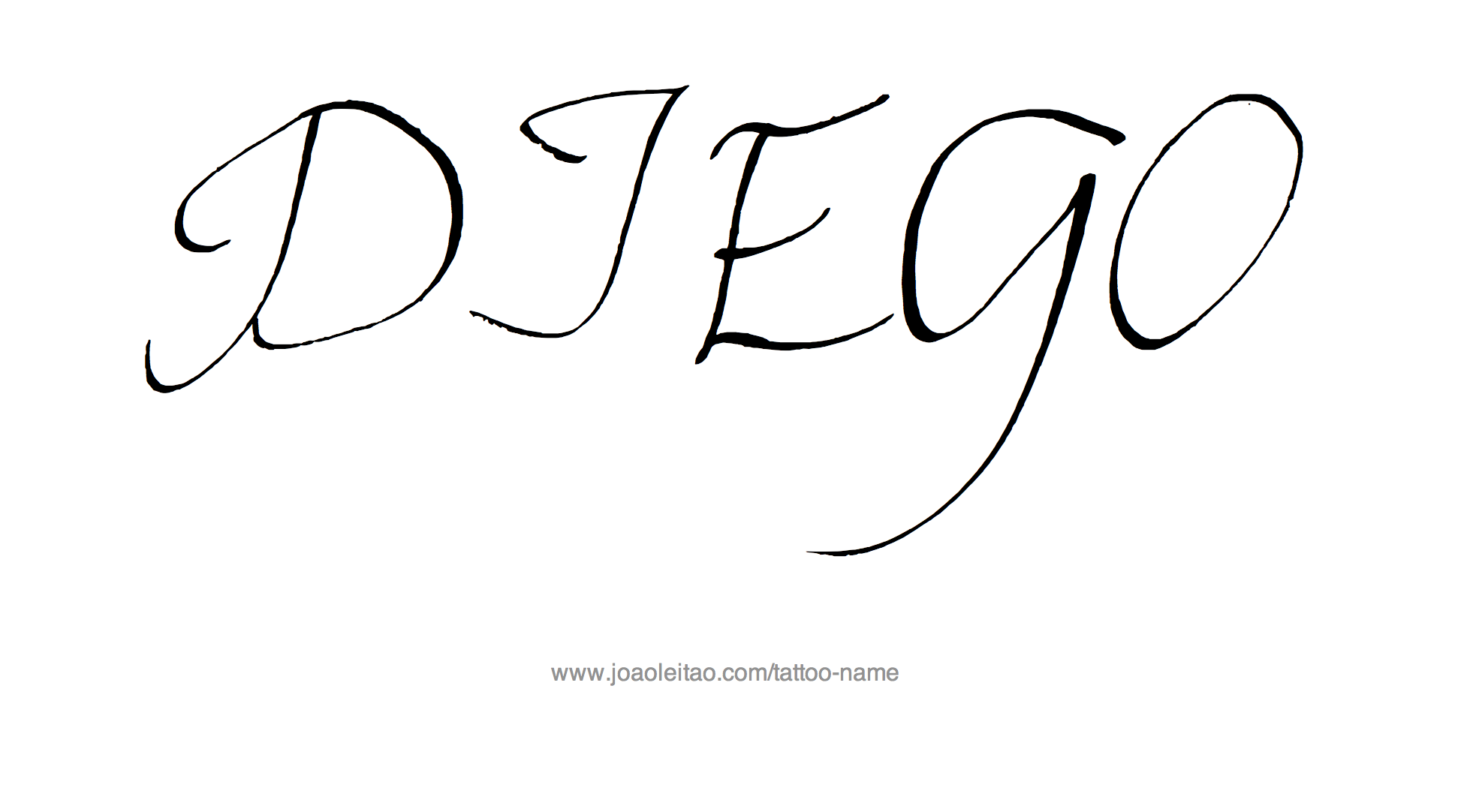Diego Name Tattoo Designs