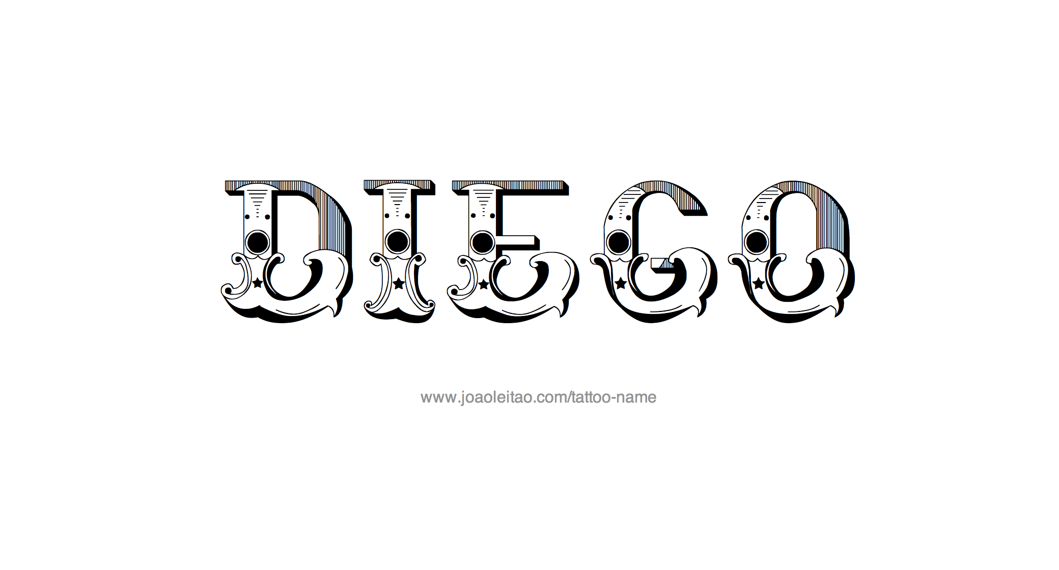 Diego Name Tattoo Designs