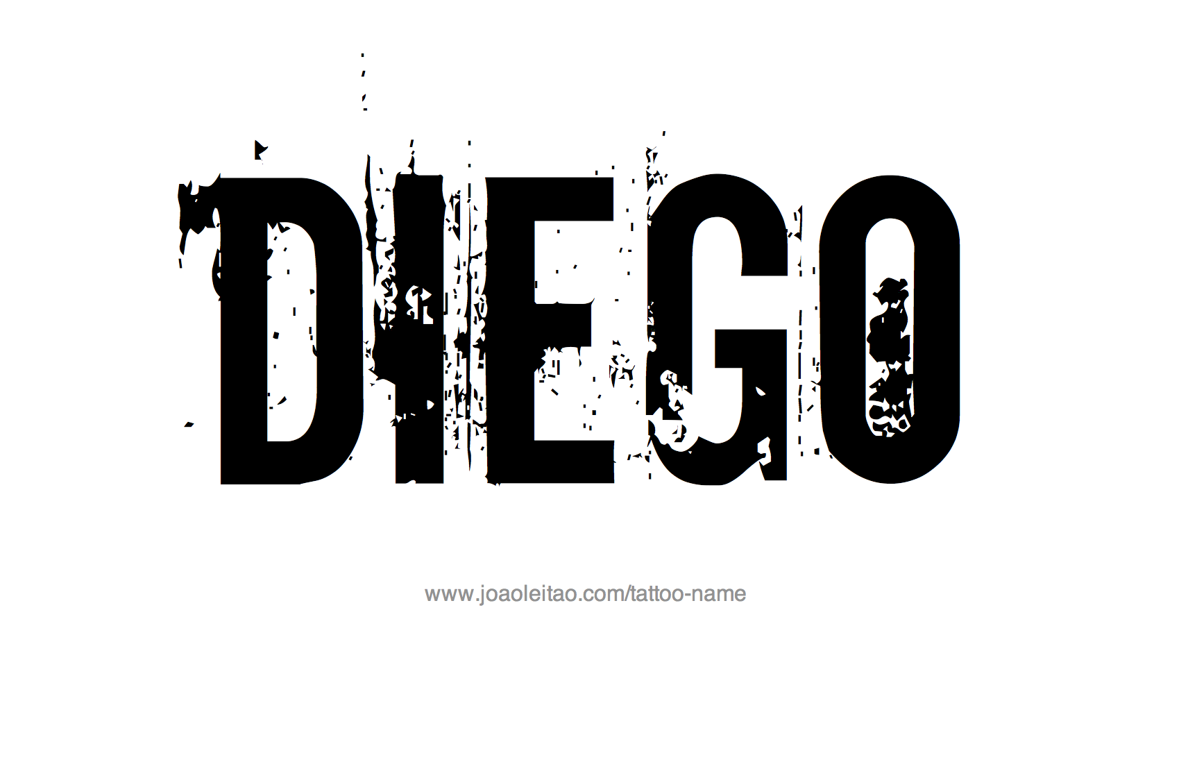 Diego Name Tattoo Designs