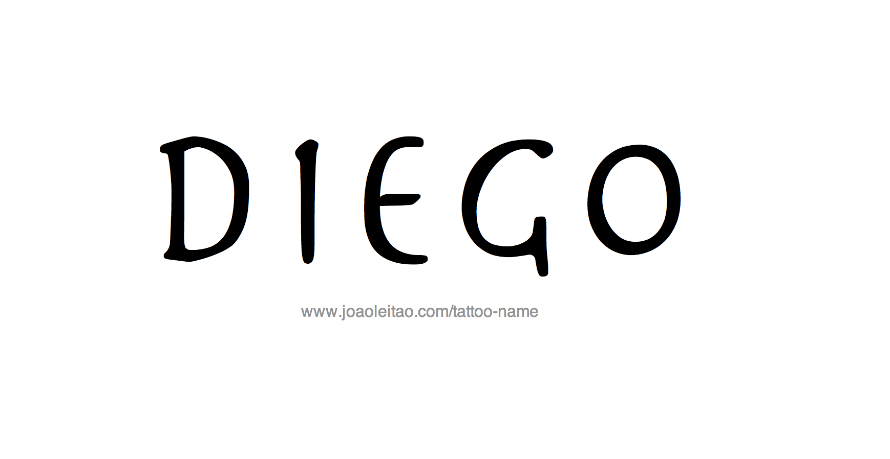 Diego Name Tattoo Designs