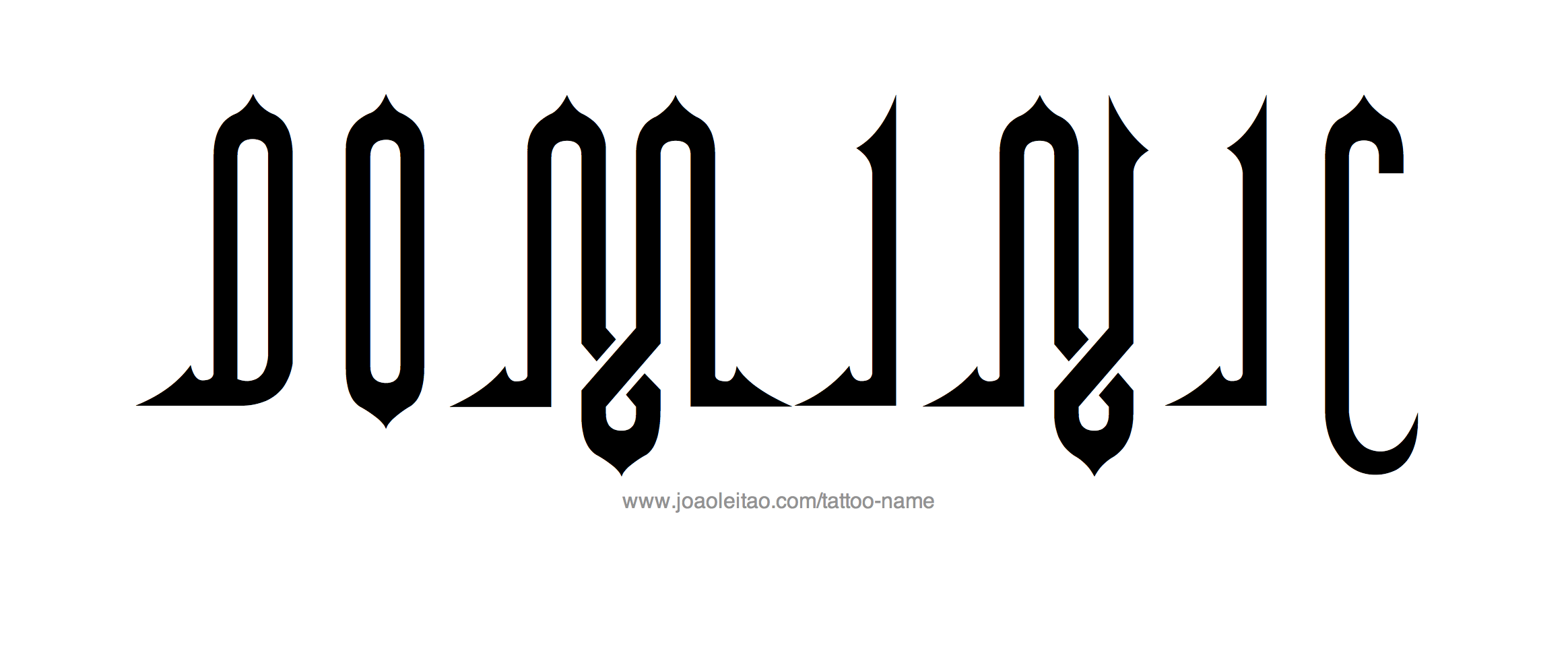 Dominic Name Tattoo Designs