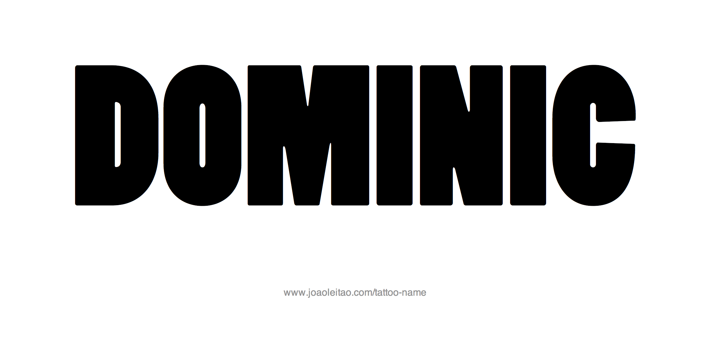 Dominic Name Tattoo Designs