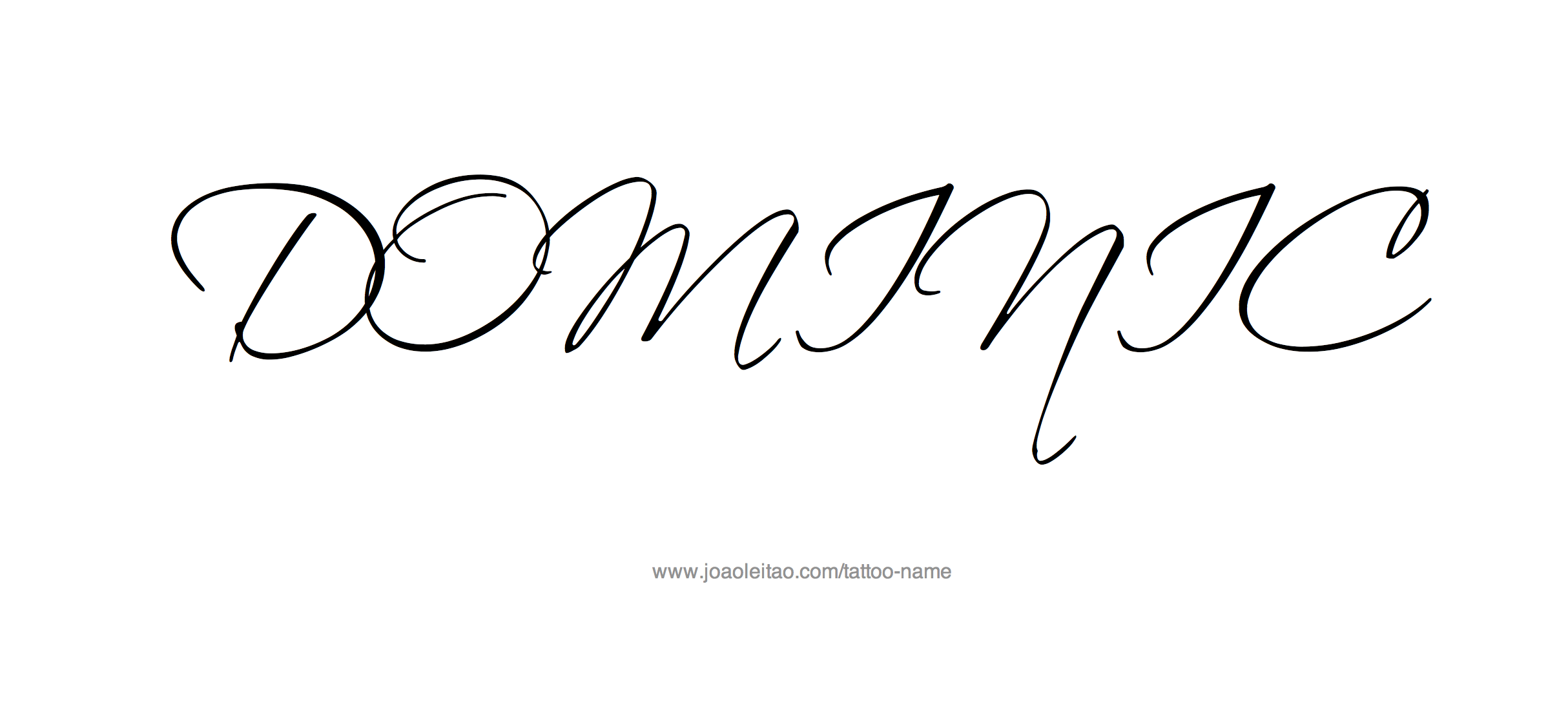 Dominic Name Tattoo Designs