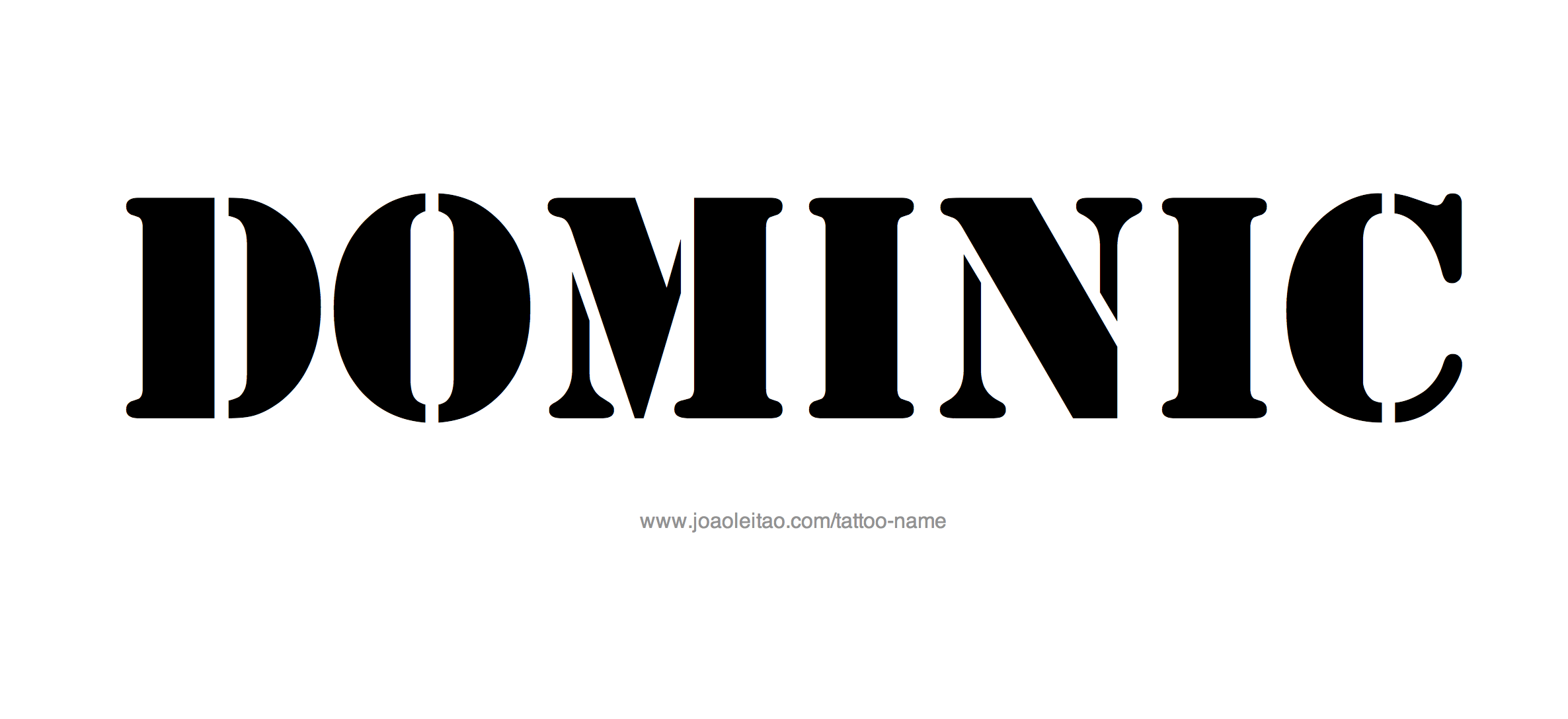 Dominic Name Tattoo Designs