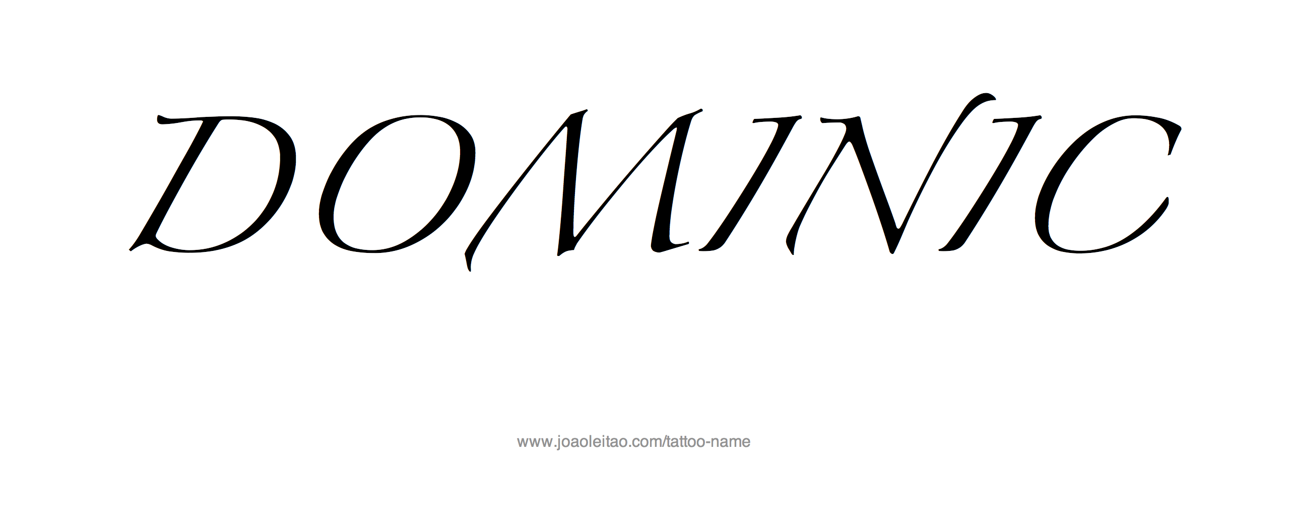 Dominic Name Tattoo Designs