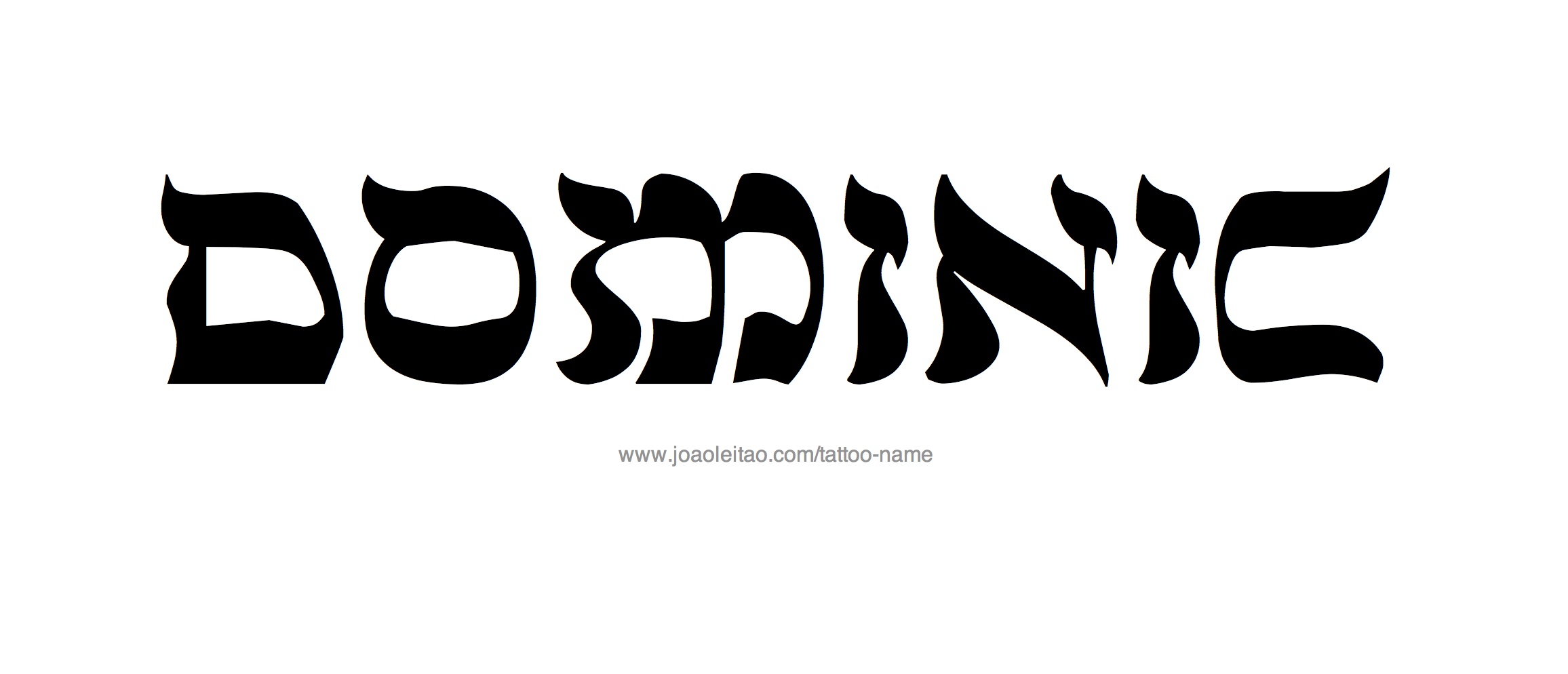 Dominic Name Tattoo Designs