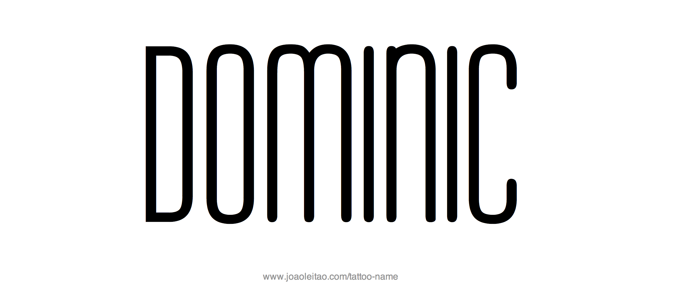 Dominic Name Tattoo Designs